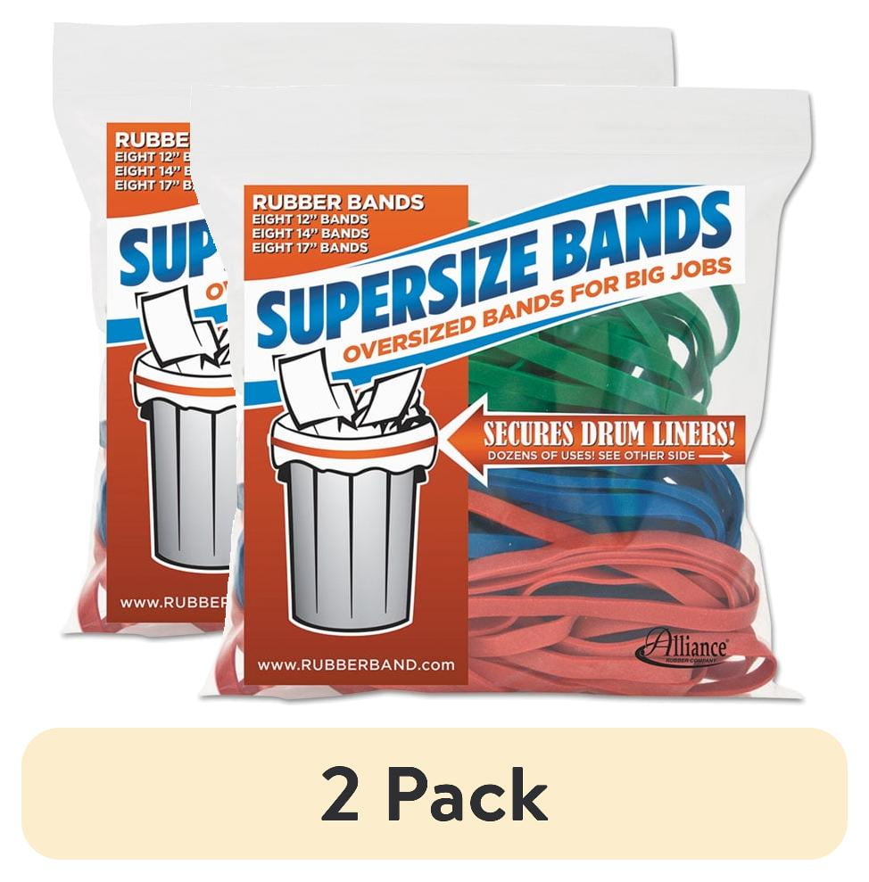 (2 pack) Alliance, SuperSize Bands, Assorted Sizes & Colors, 24-Pack ...