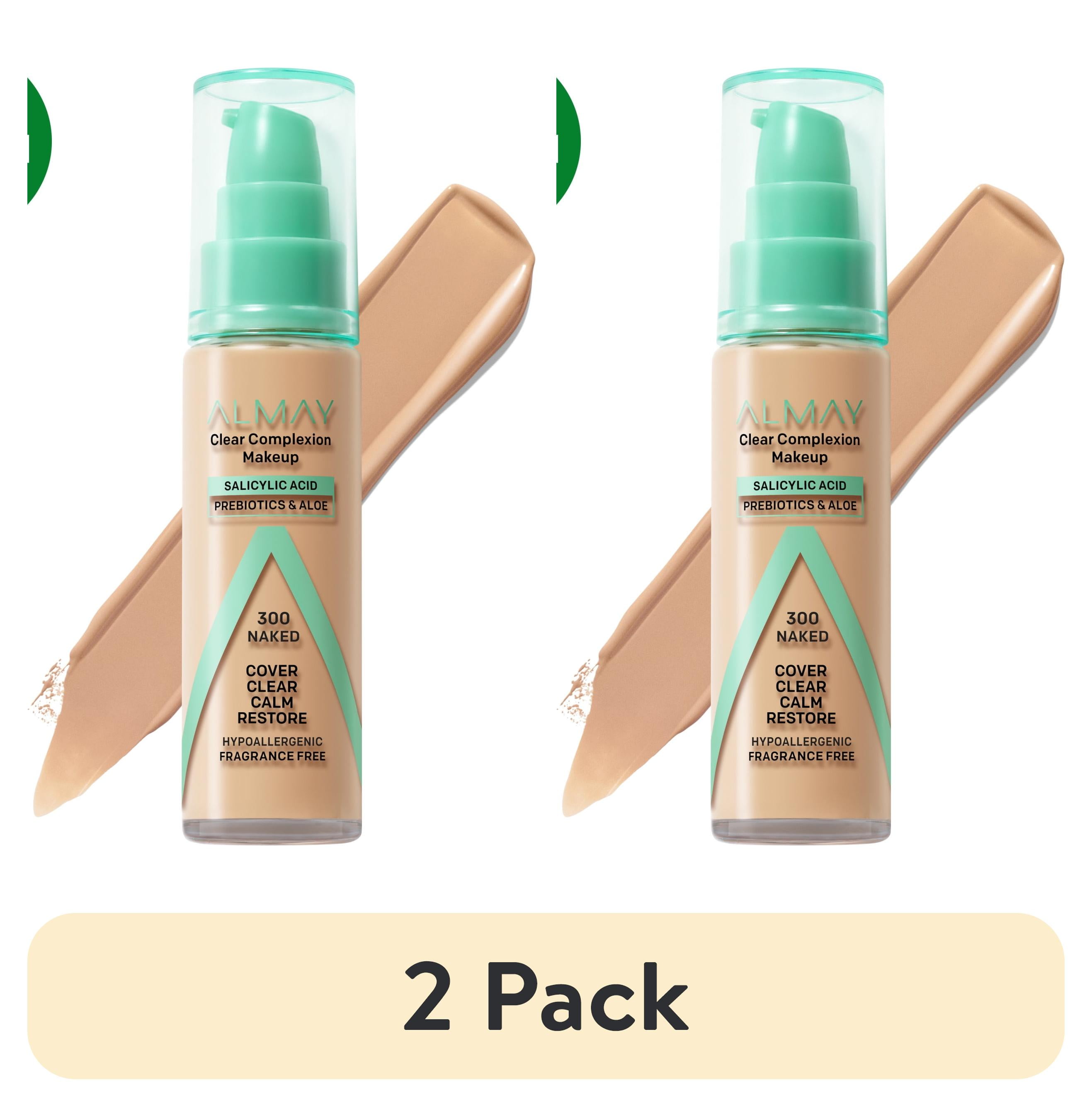 (2 pack) Almay Clear Complexion Foundation Makeup, Hypoallergenic, 300 ...