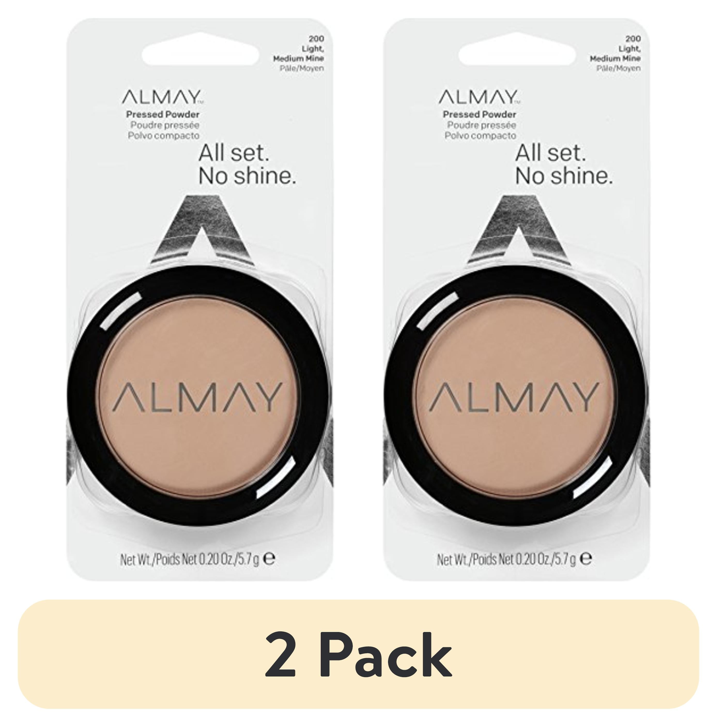 (2 pack) Almay Pressed Powder Makeup, Hypoallergenic, Light Medium Mine ...