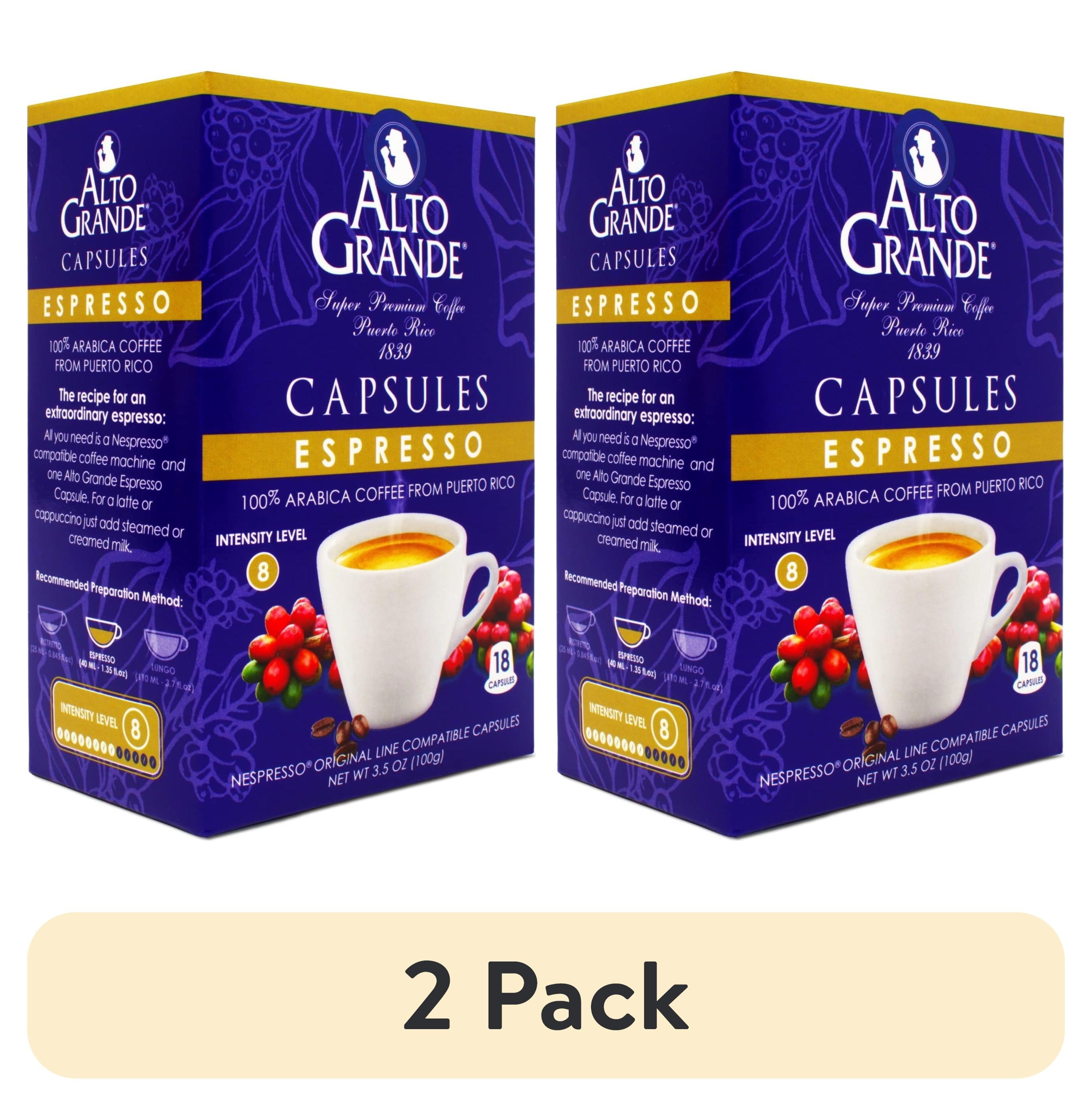(2 pack) Alto Grande Super Premium Arabica Coffee Single Serve Espresso ...