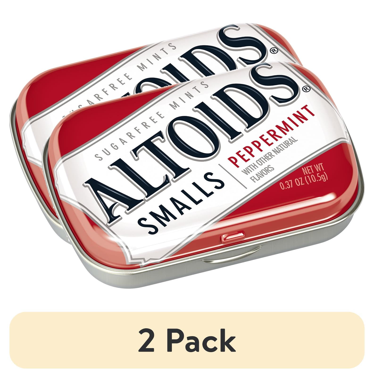 (2 pack) Altoids Smalls Peppermint Sugar Free Mints Single Pack, 0.37 ...