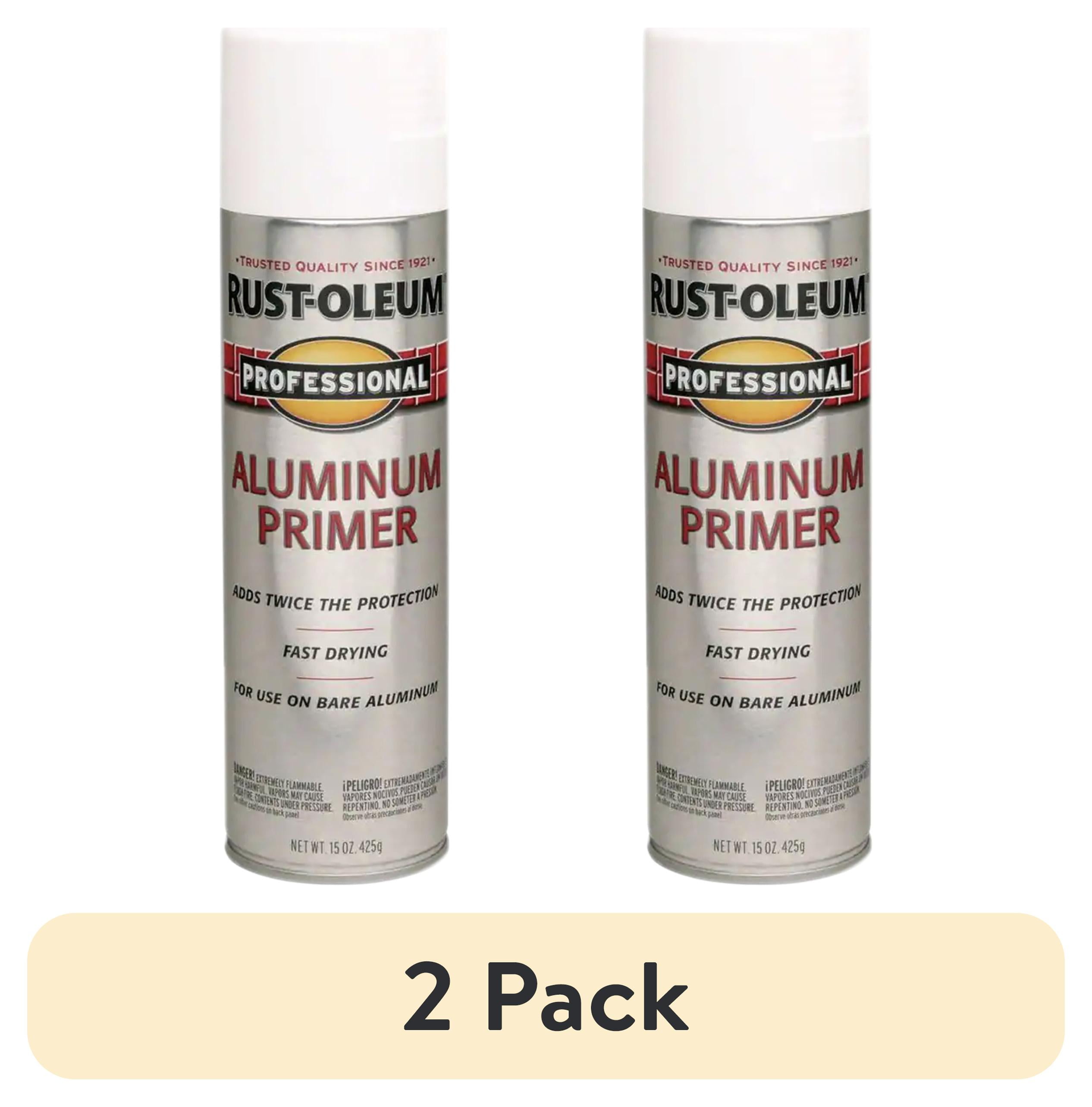 (2 pack) Aluminum Primer, Rust-Oleum Professional High Performance Flat ...
