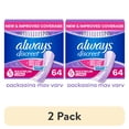 (2 pack) Always Discreet Incontinence Pads for Women, Heavy Absorbency ...