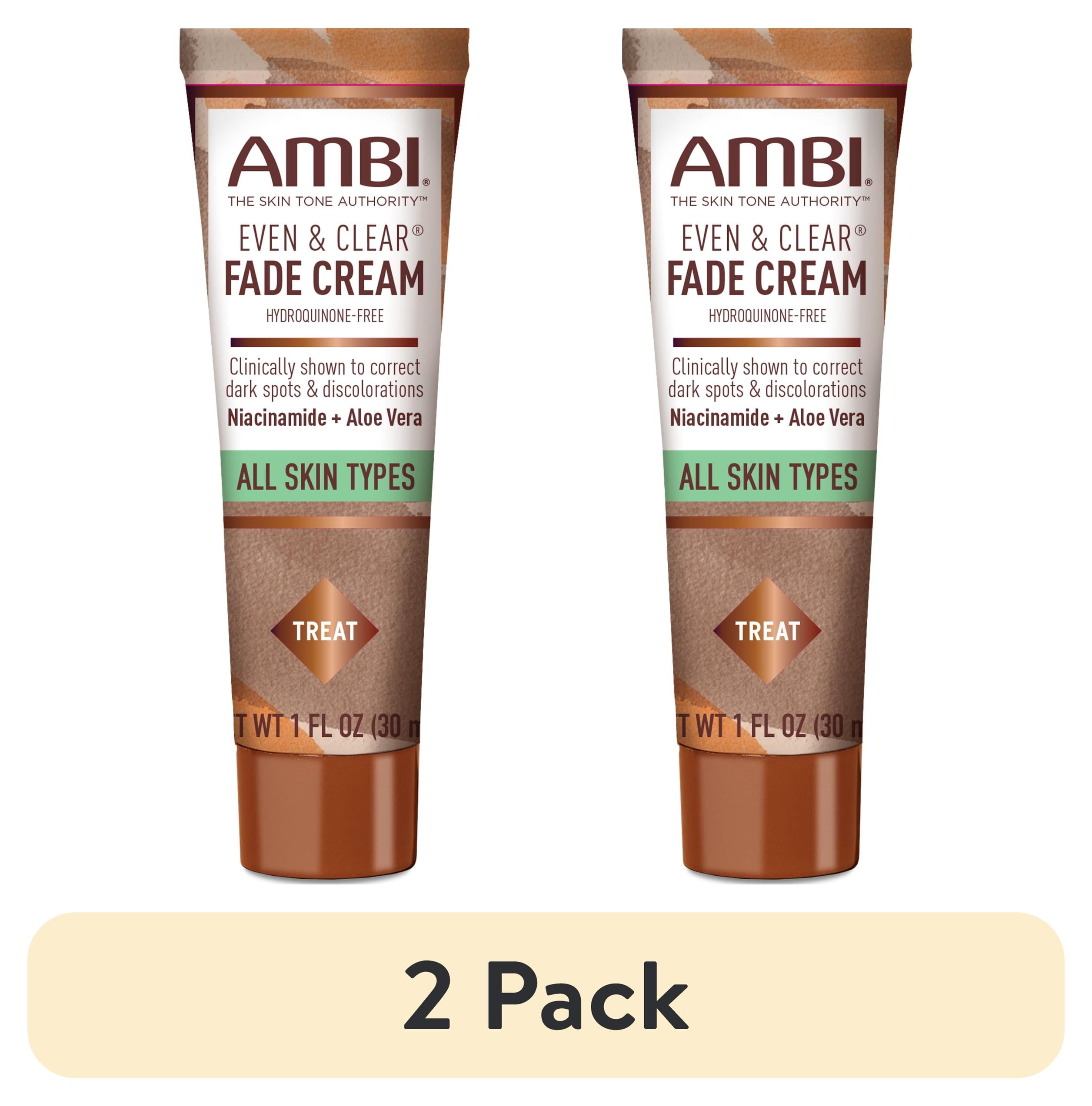 (2 pack) Ambi Even & Clear Fade Face Cream, Treats Dark Spots ...