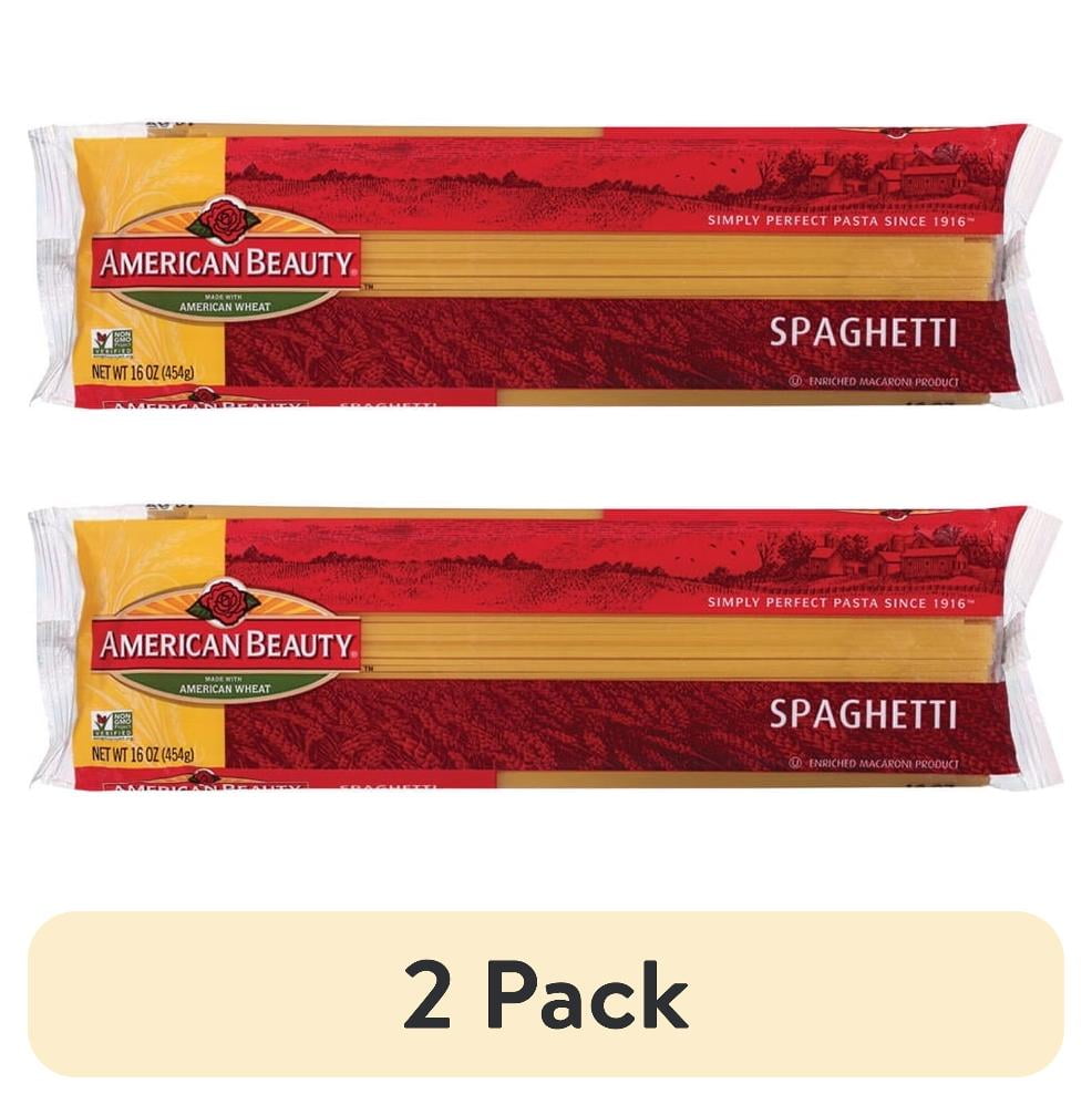 (2 pack) American Beauty Spaghetti Pasta, 24-Pack (16 oz Each ...
