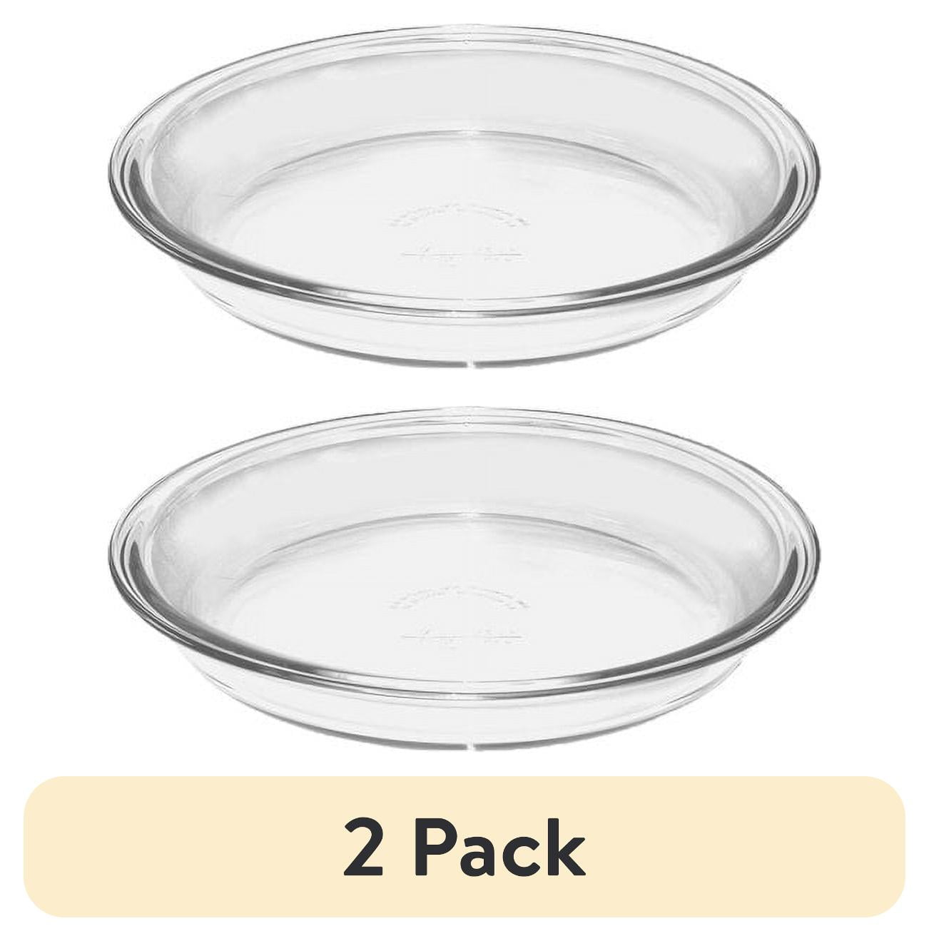(2 pack) Anchor Hocking 9" Glass Pie Pan - Walmart.com