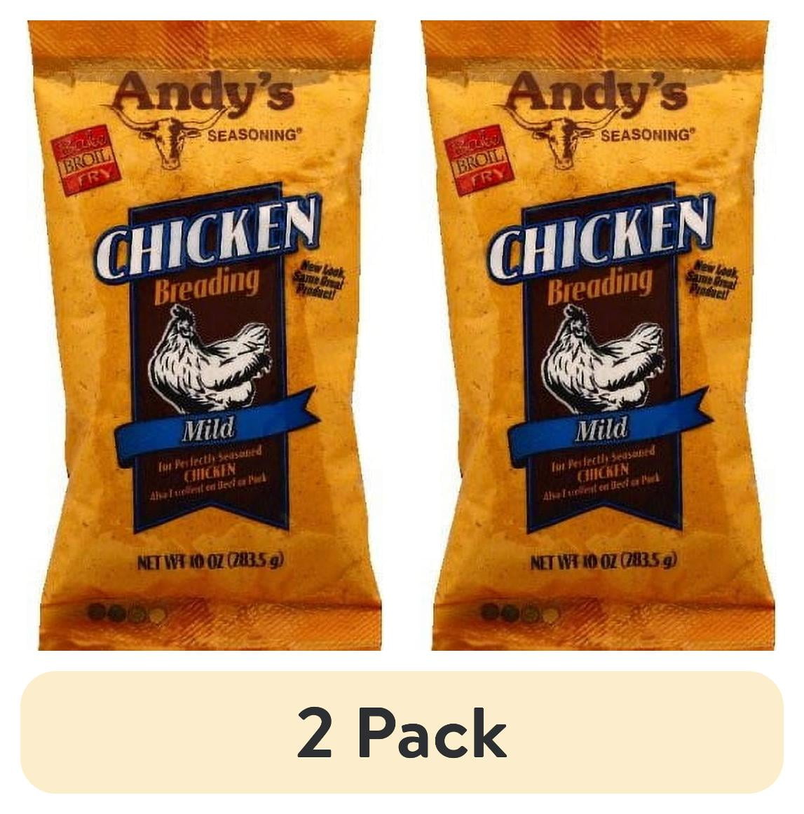 (2 pack) Andy's Mild Chicken Breading Mix with a Crispy Texture, 10 ...