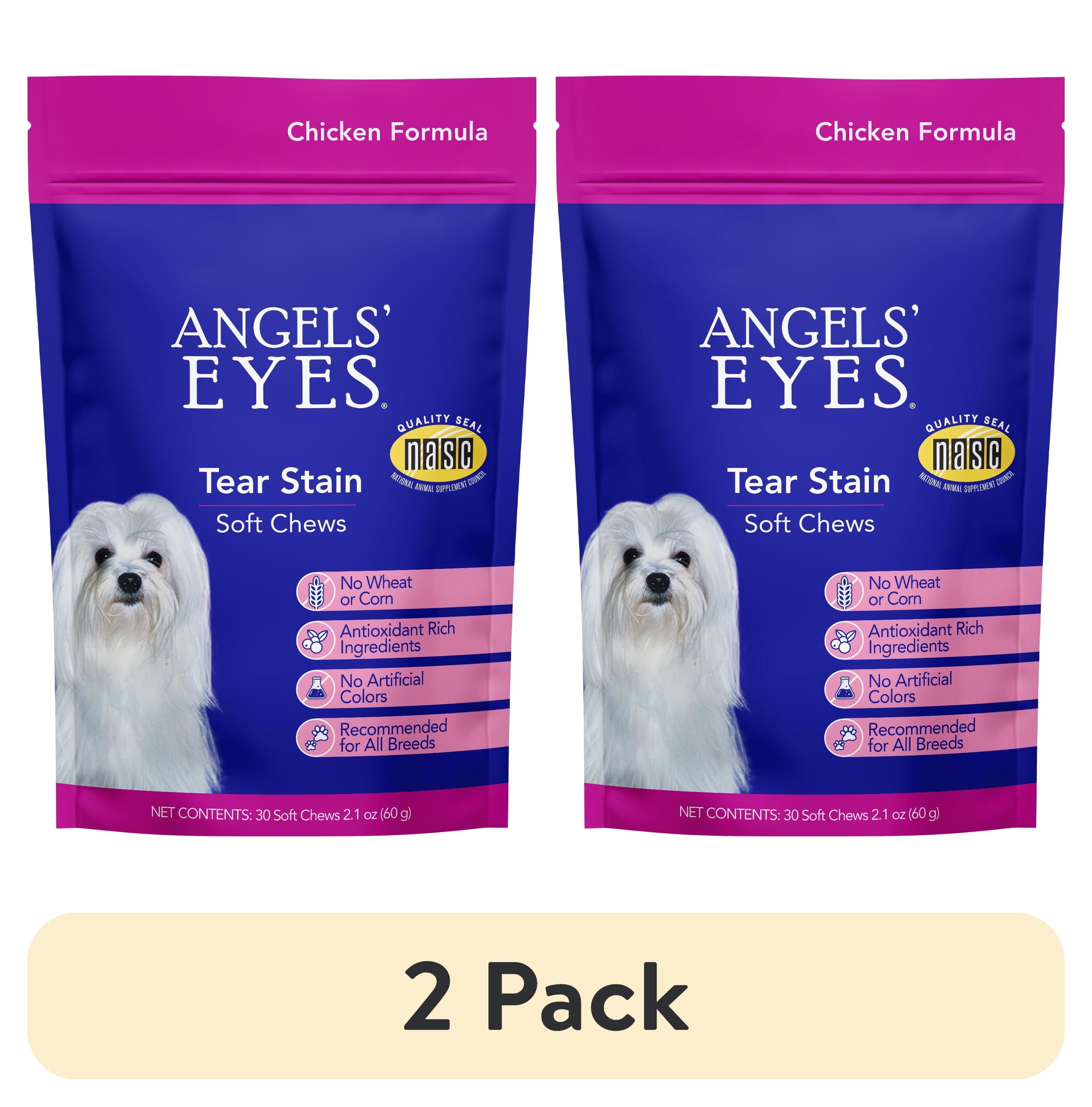 (2 pack) Angels’ Eyes Tear Stain Soft Chews for Dogs and Cats, Chicken ...