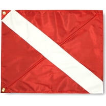 (2 pack) Anley 20x24 Inch Diver Down Warning Flag with Removable ...
