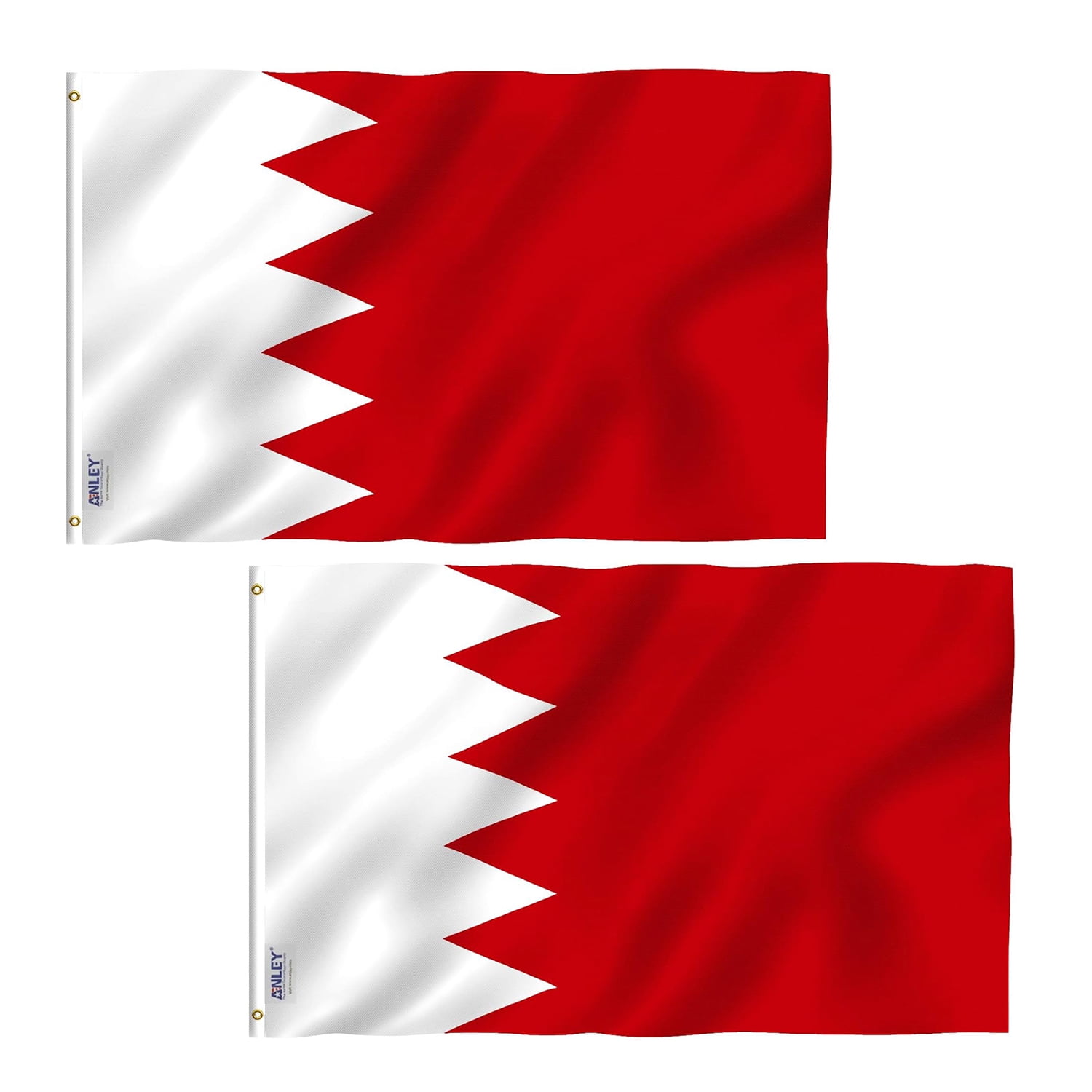 (2 pack) Anley 3 ft x 5 ft Bahrain Flag - Kingdom of Bahrain Flags ...