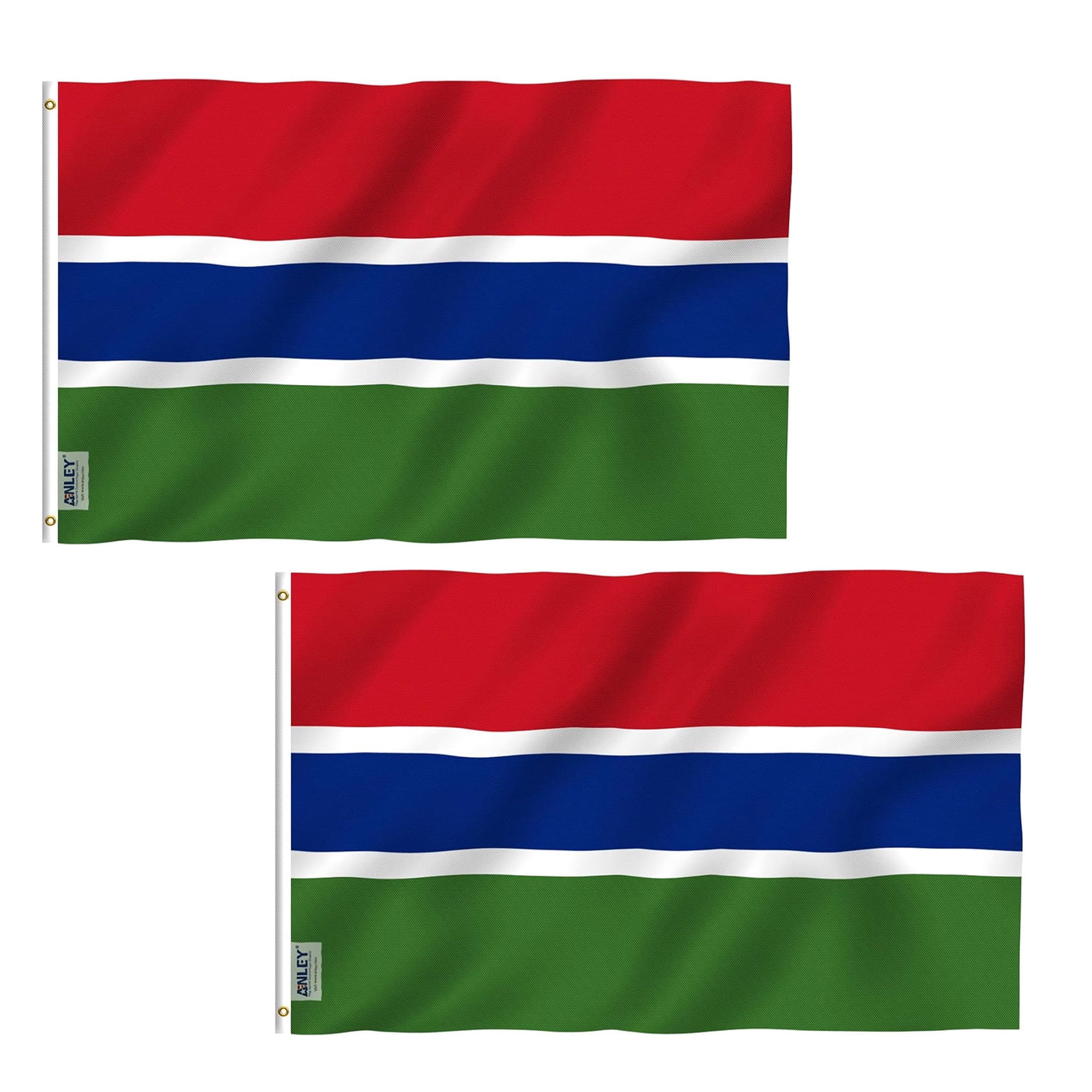 (2 pack) Anley Fly Breeze 3x5 Feet Gambia Flag - Gambian Flags ...