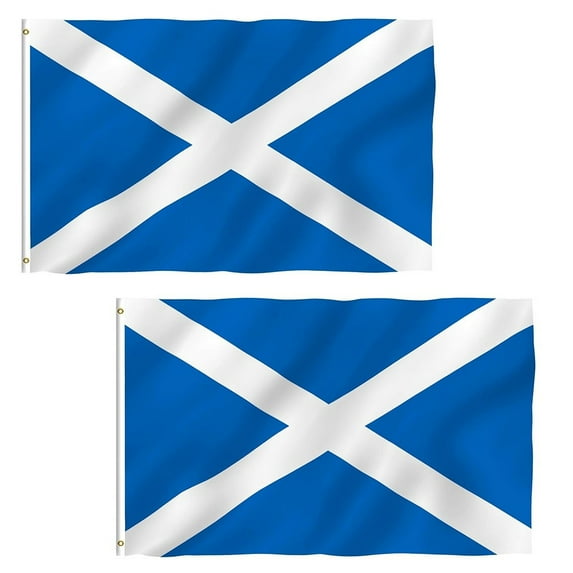 (2 pack) Anley Fly Breeze 3x5 Foot Scotland Flag - Scottish National ...