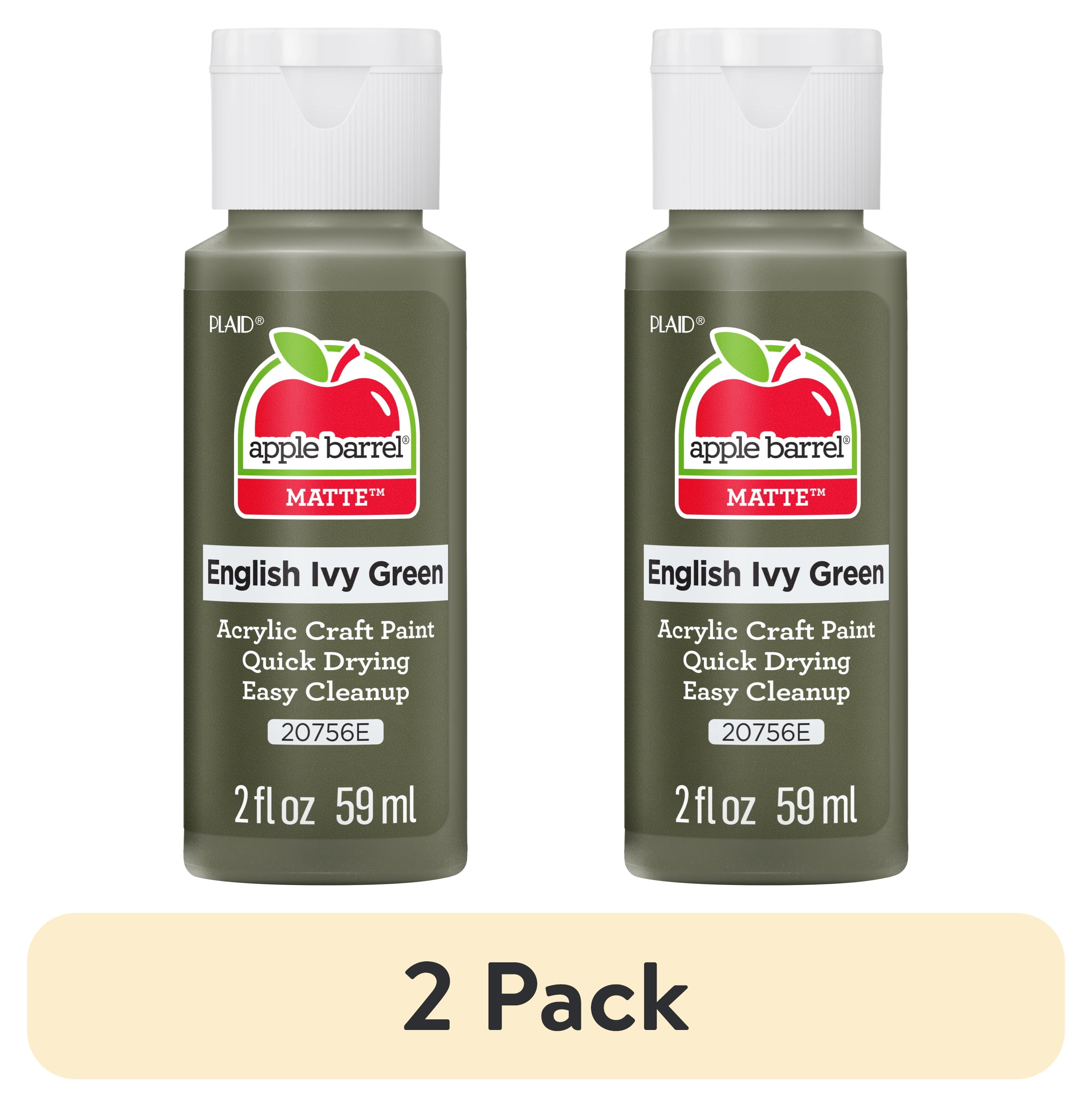 (2 pack) Apple Barrel Acrylic Craft Paint, Matte Finish, English Ivy ...