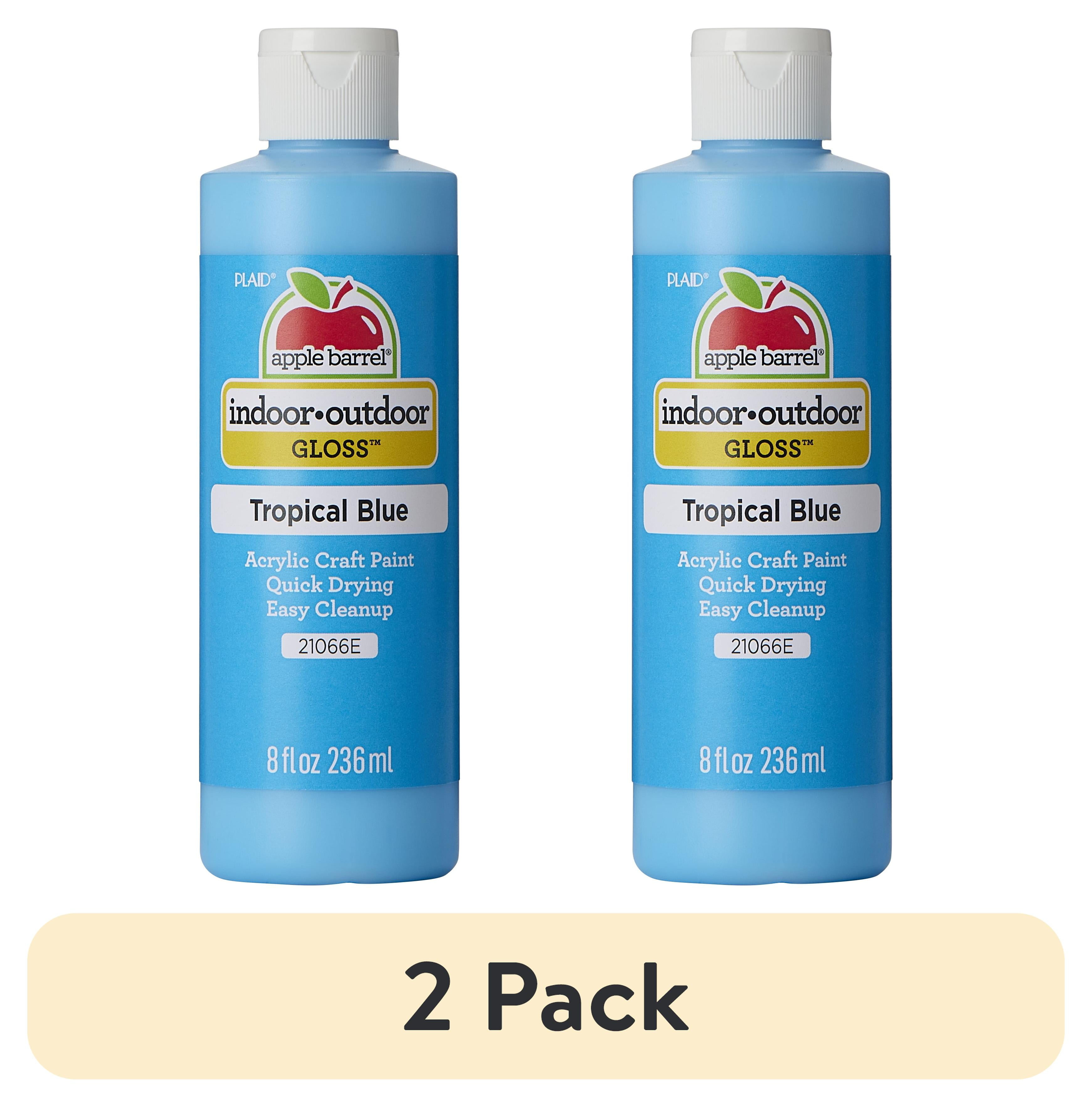 (2 pack) Apple Barrel Acrylic Craft Paint, Gloss Finish, Tropical Blue ...