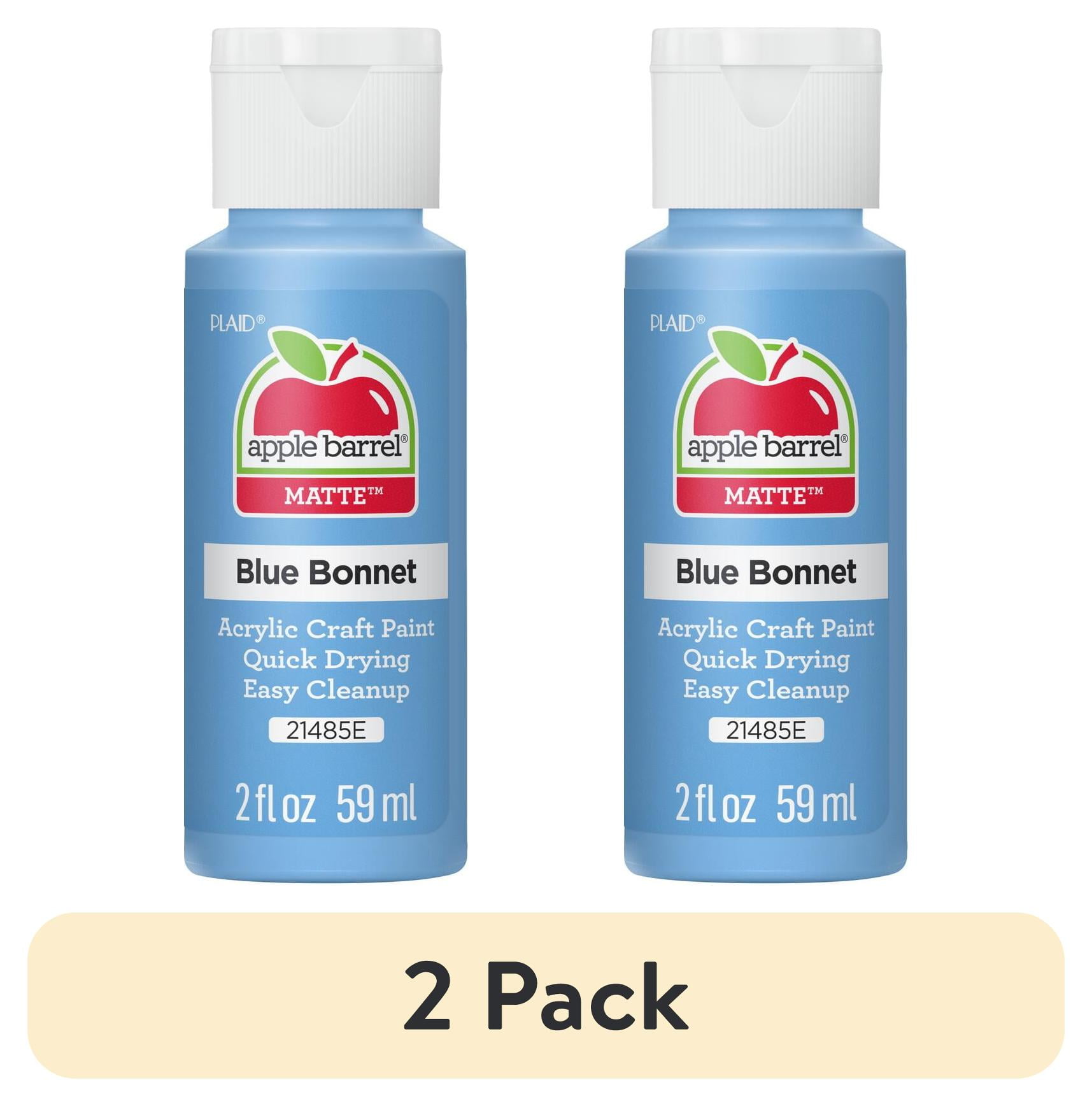 (2 pack) Apple Barrel Acrylic Craft Paint, Matte Finish, Blue Bonnet, 2 ...