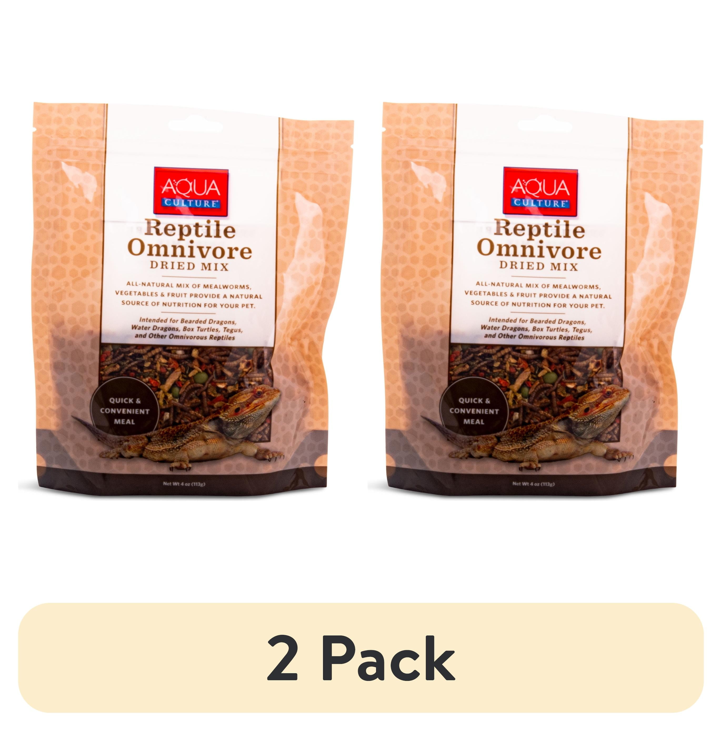 (2 pack) Aqua Culture Reptile Omnivore Dried Mix, 4 oz - Walmart.com