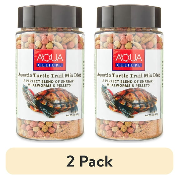 (2 pack) Aqua Culture Aquatic Turtle Trail Mix Diet, 3 oz - Walmart.com