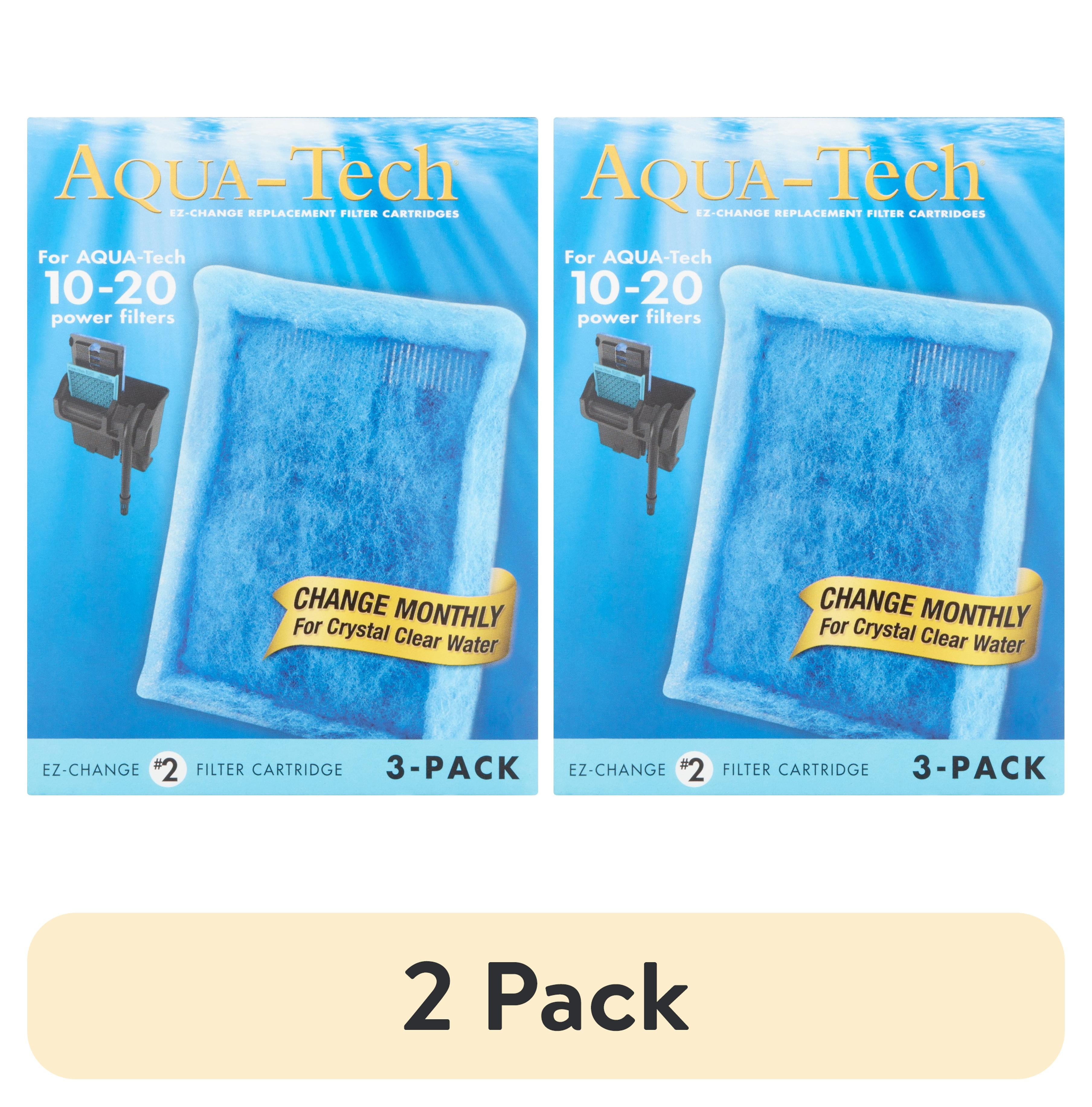 (2 pack) Aqua-Tech EZ-Change Aquarium Filter Cartridge for 10-20G ...