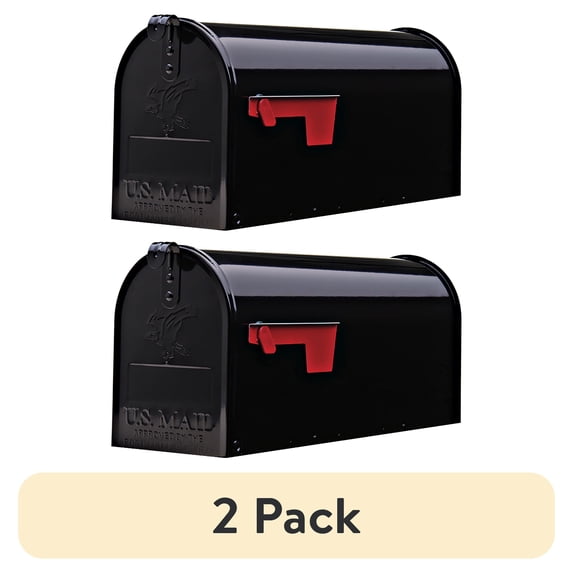 (2 pack) Architectural Mailboxes Elite Galvanized Steel, Medium, Post ...
