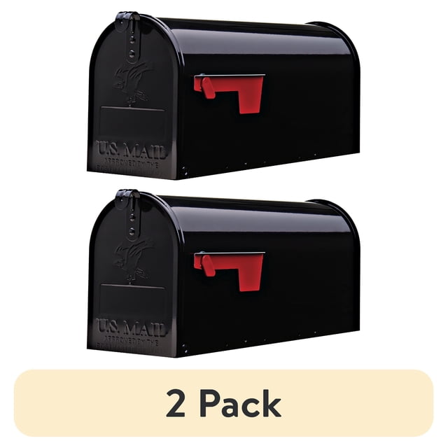 (2 pack) Architectural Mailboxes Elite Galvanized Steel, Medium, Post ...