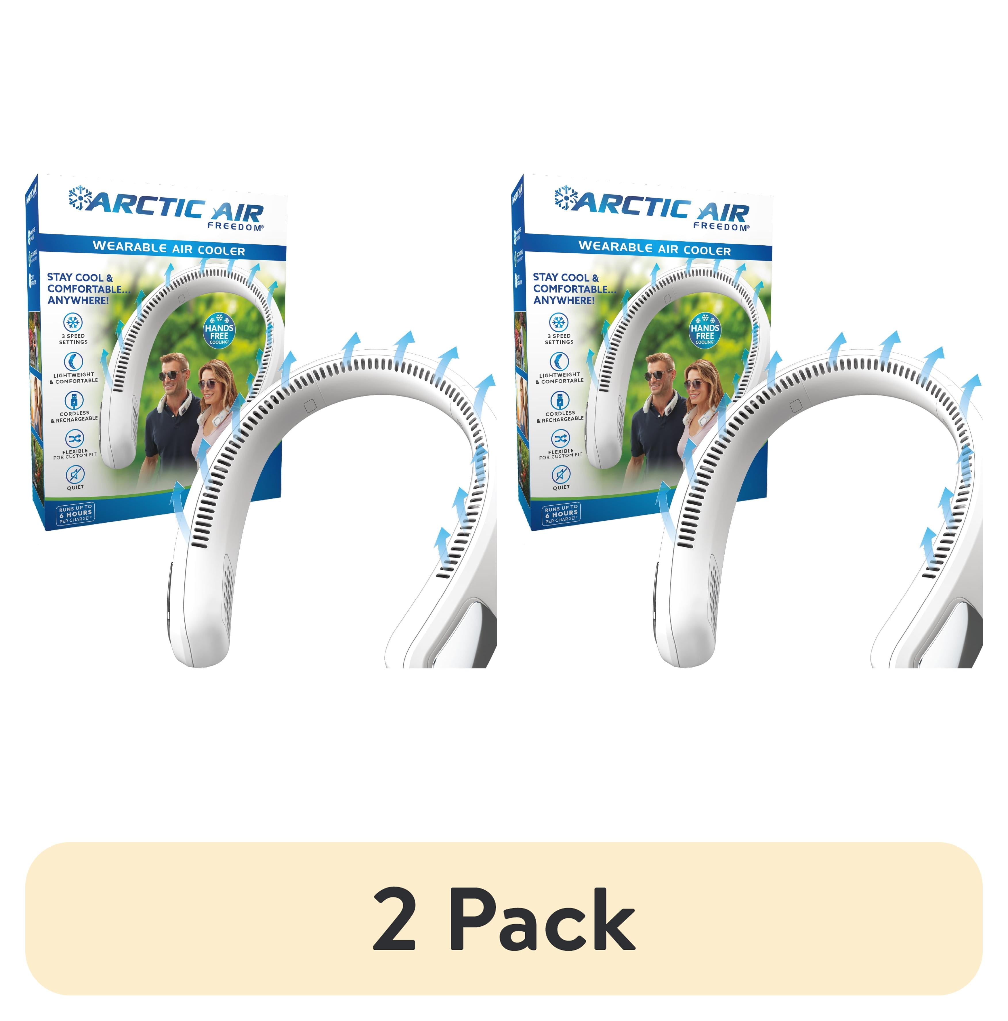 (2 pack) Arctic Air Freedom Neck Cooler, Portable Neck Fan with 3 Fan ...