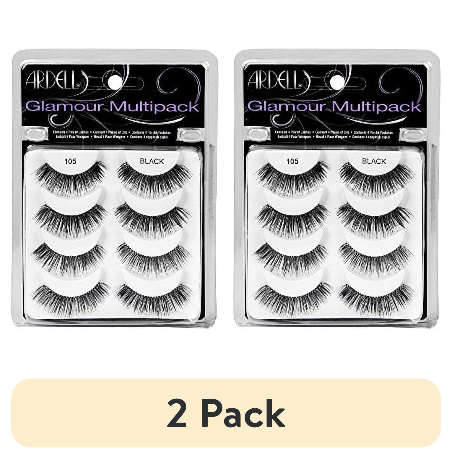 (2 pack) Ardell Eyelashes ~ Glamour Multipack, 4 Pairs, 105, Black ...