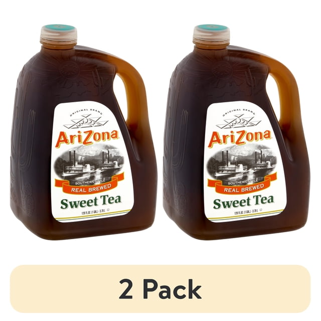 (2 pack) AriZona Southern Style Real Brewed Sweet Tea, 128 fl oz ...