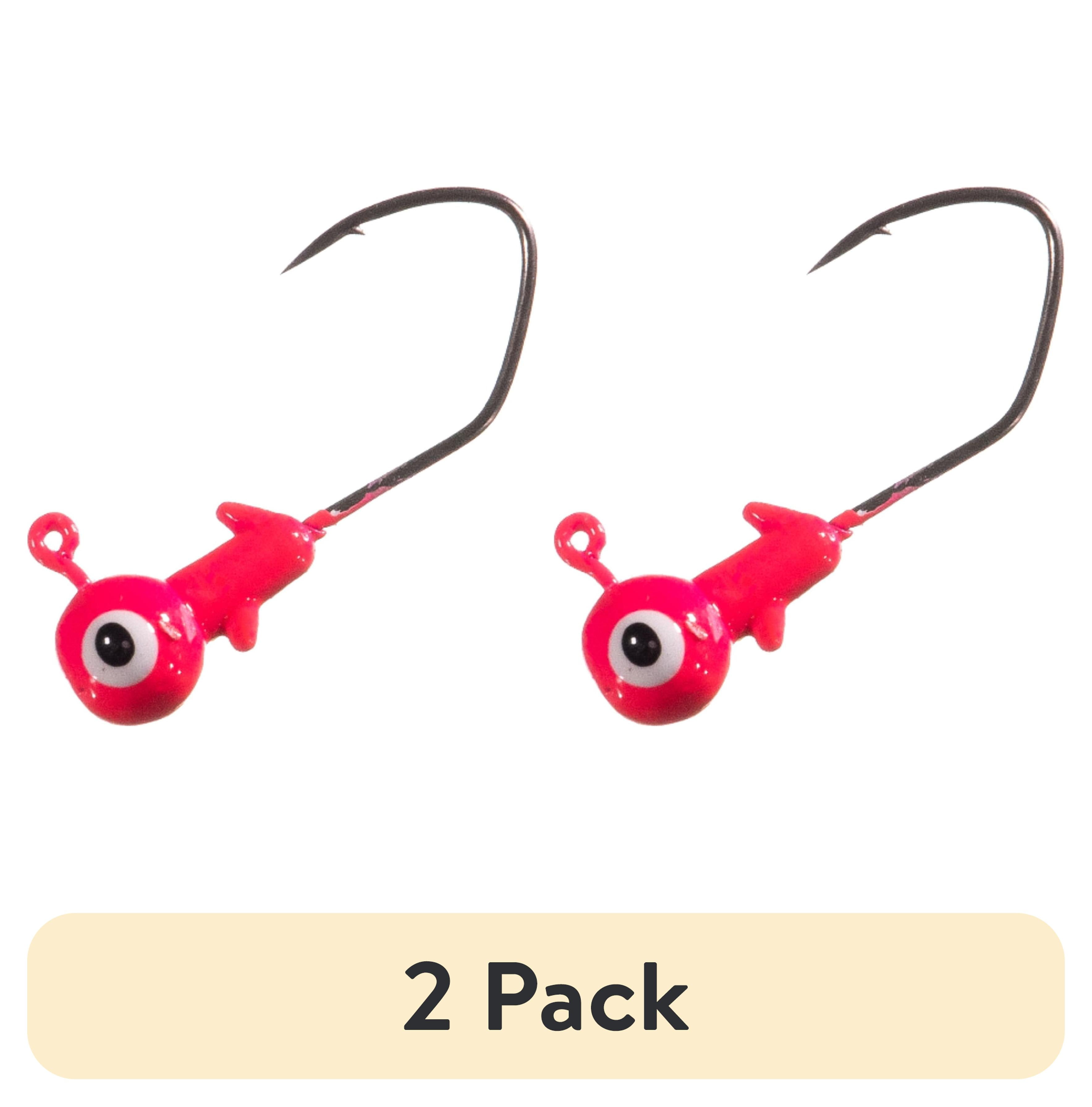 Arkie Lures Sickle Hook Jig Head - Pink 1/8 oz - 10 Pack - Walmart.com