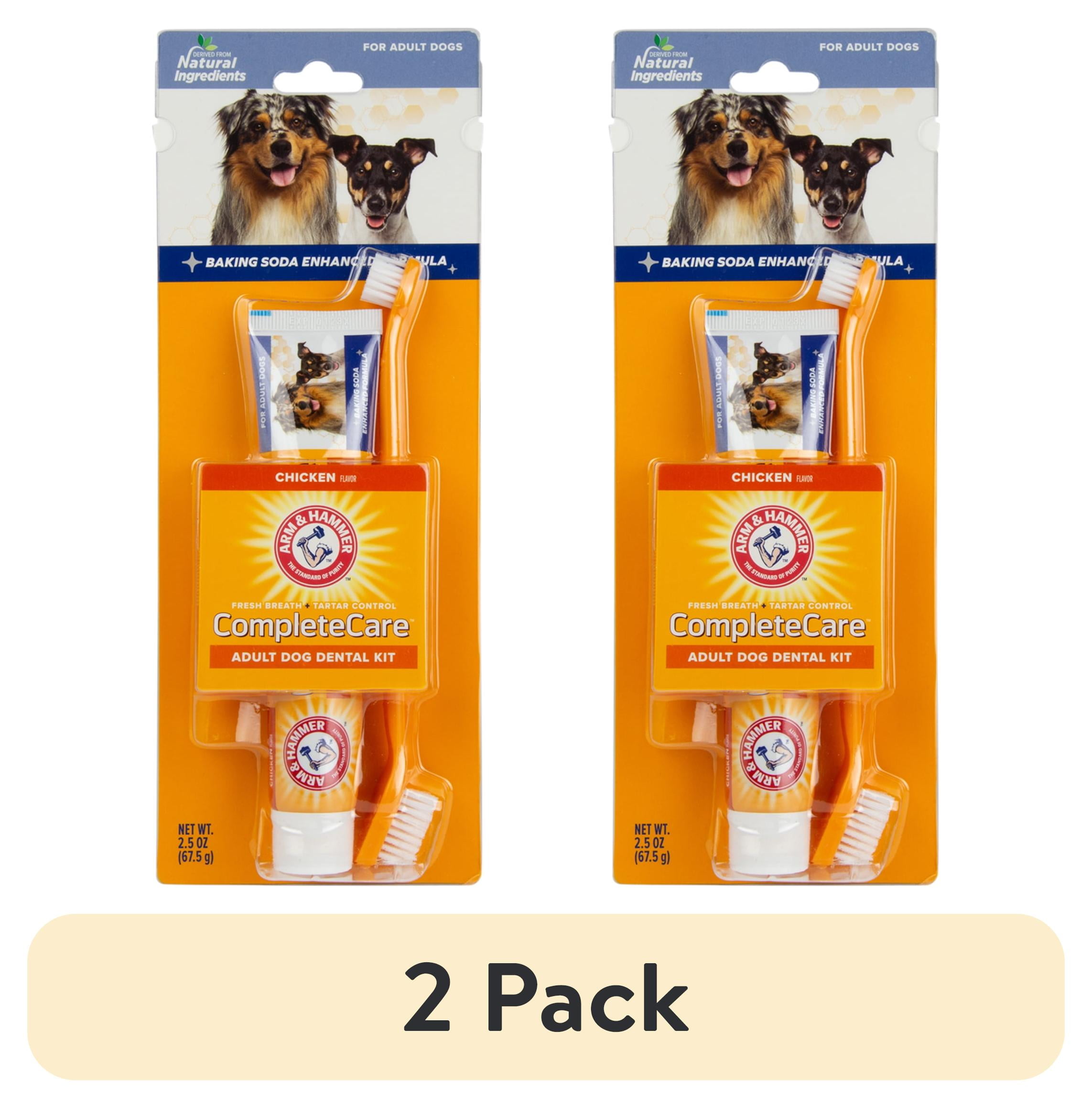 (2 pack) Arm & Hammer Complete Dog Dental Kit for Adult Dogs Cleaning ...