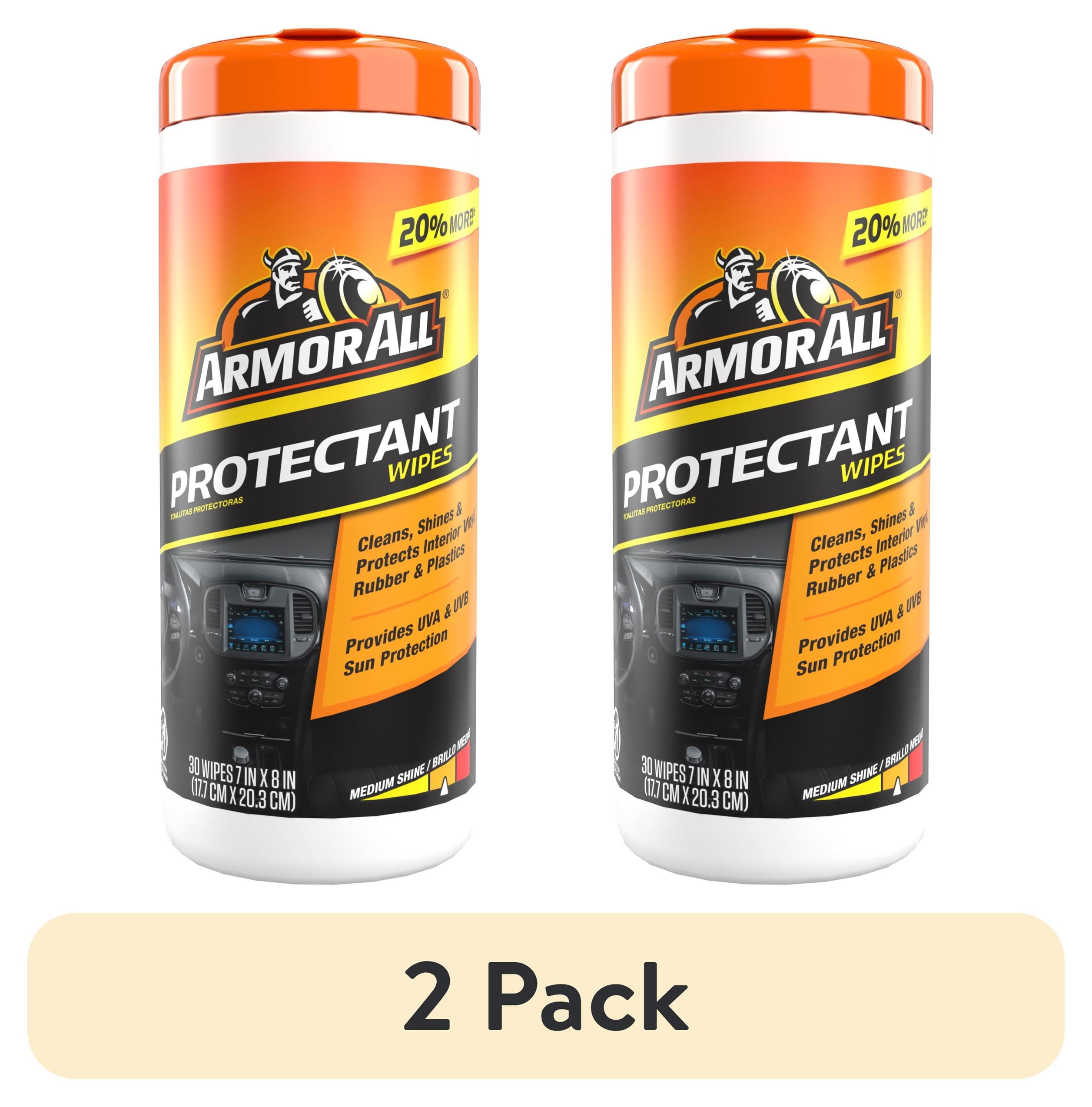 (2 pack) Armor All Car Interior Protectant Wipes, 30 Count - Walmart.com