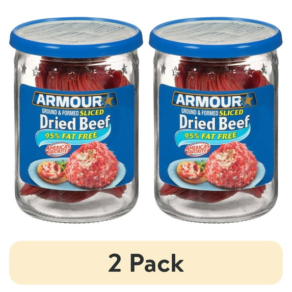 (2 pack) Armour Star Sliced Dried Beef, 9g Protein Per Serving, Canned ...