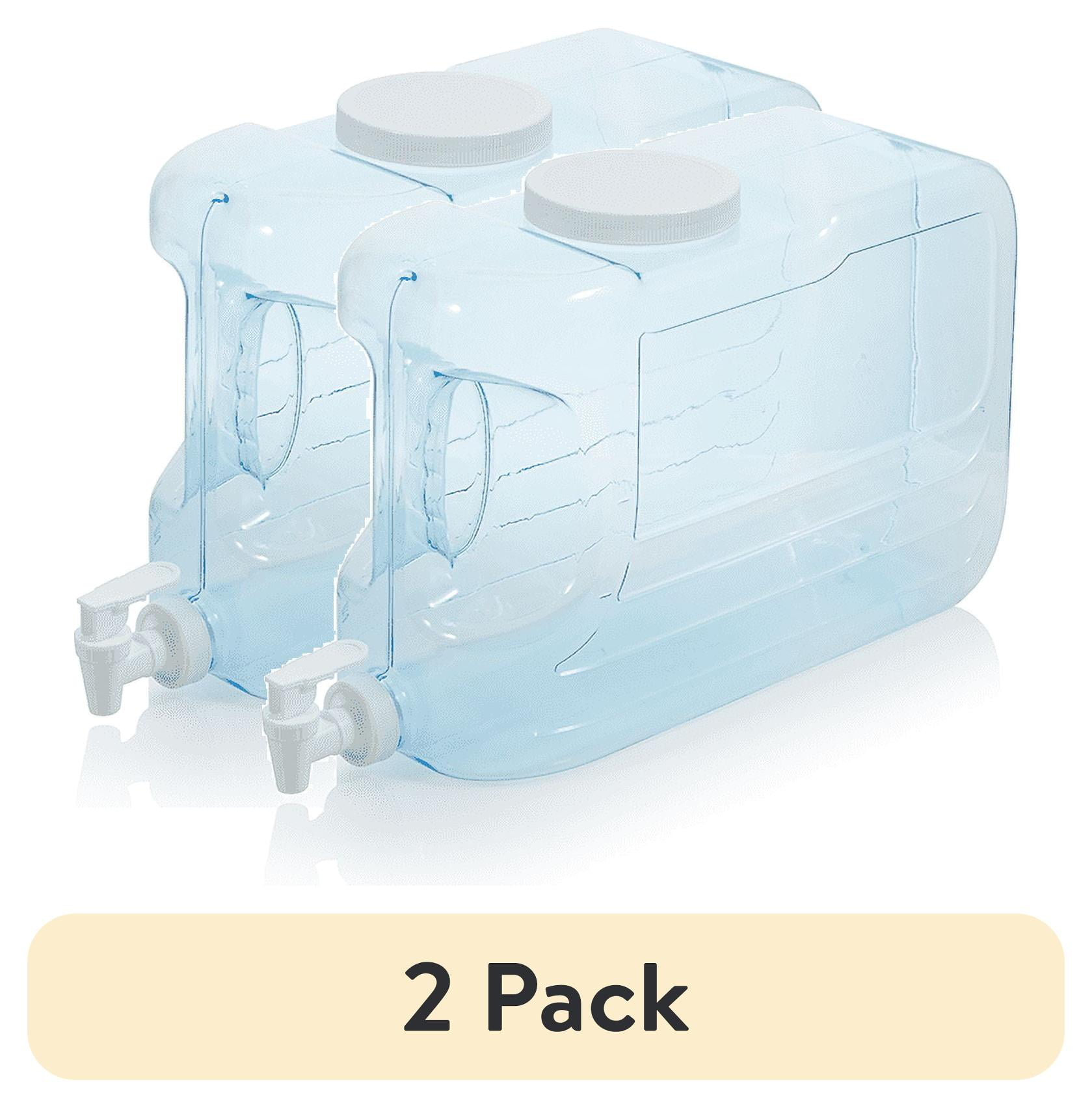 Arrow Home Products 2 Pack H2O 2.5 Gal Slimline Plastic Beverage ...