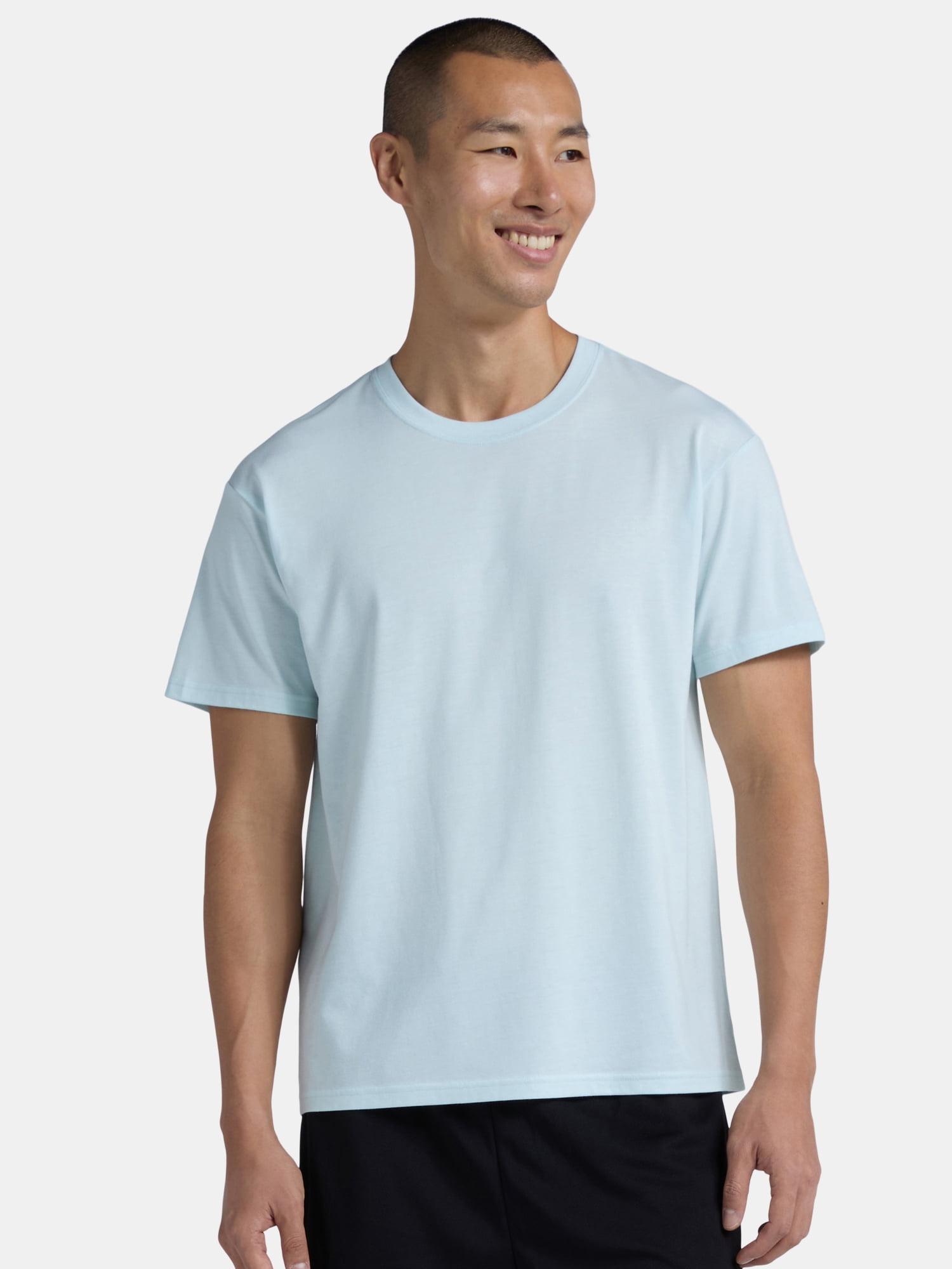 (2 pack) Athletic Works Men's and Big Men's Tri Blend Tee, Sizes XS ...