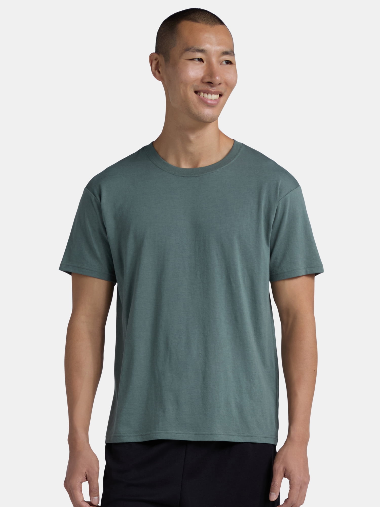 (2 pack) Athletic Works Men's and Big Men's Tri Blend Tee, Sizes XS ...