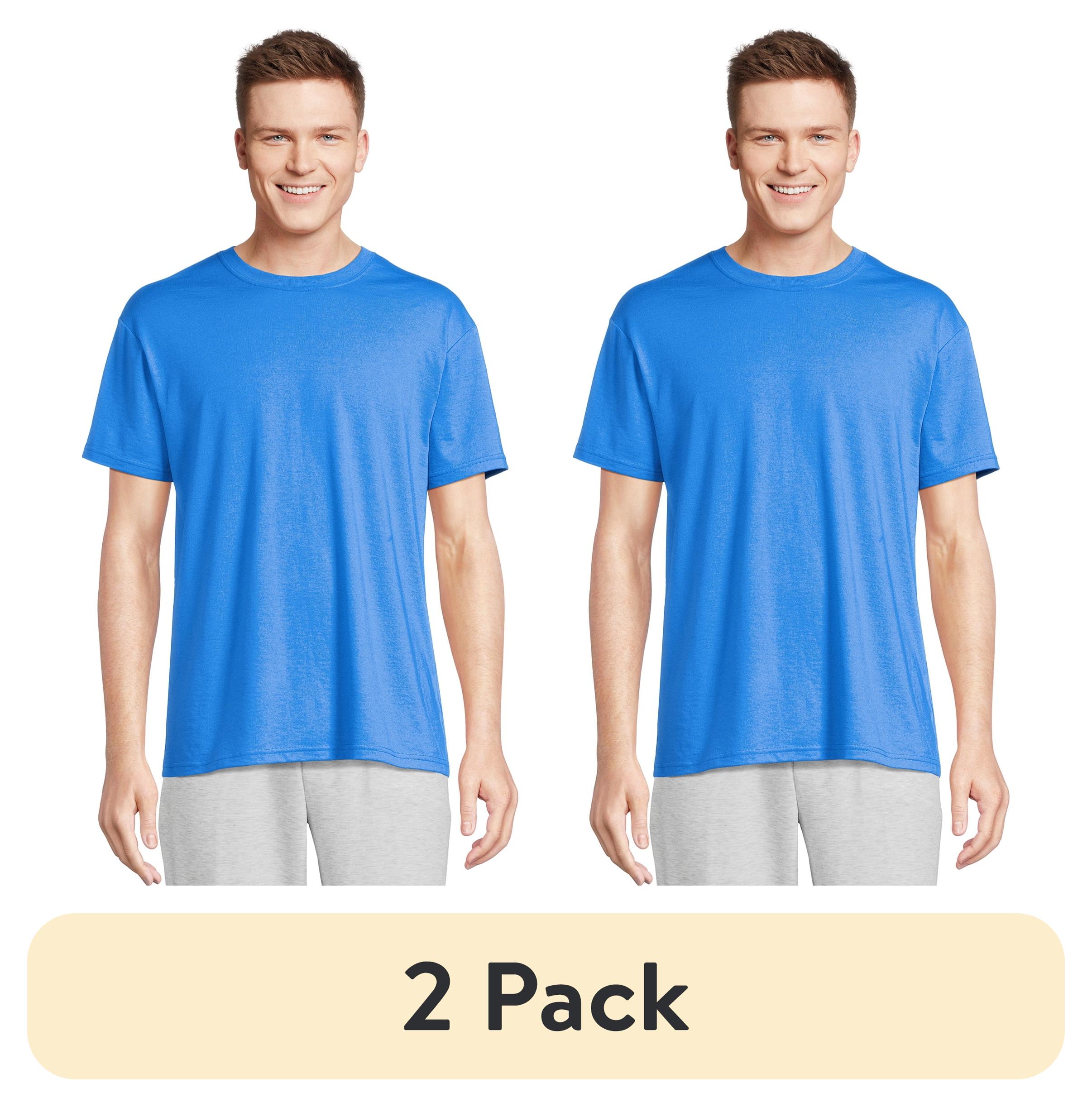 (2 pack) Athletic Works Men's and Big Men's Tri Blend Tee, Sizes XS ...