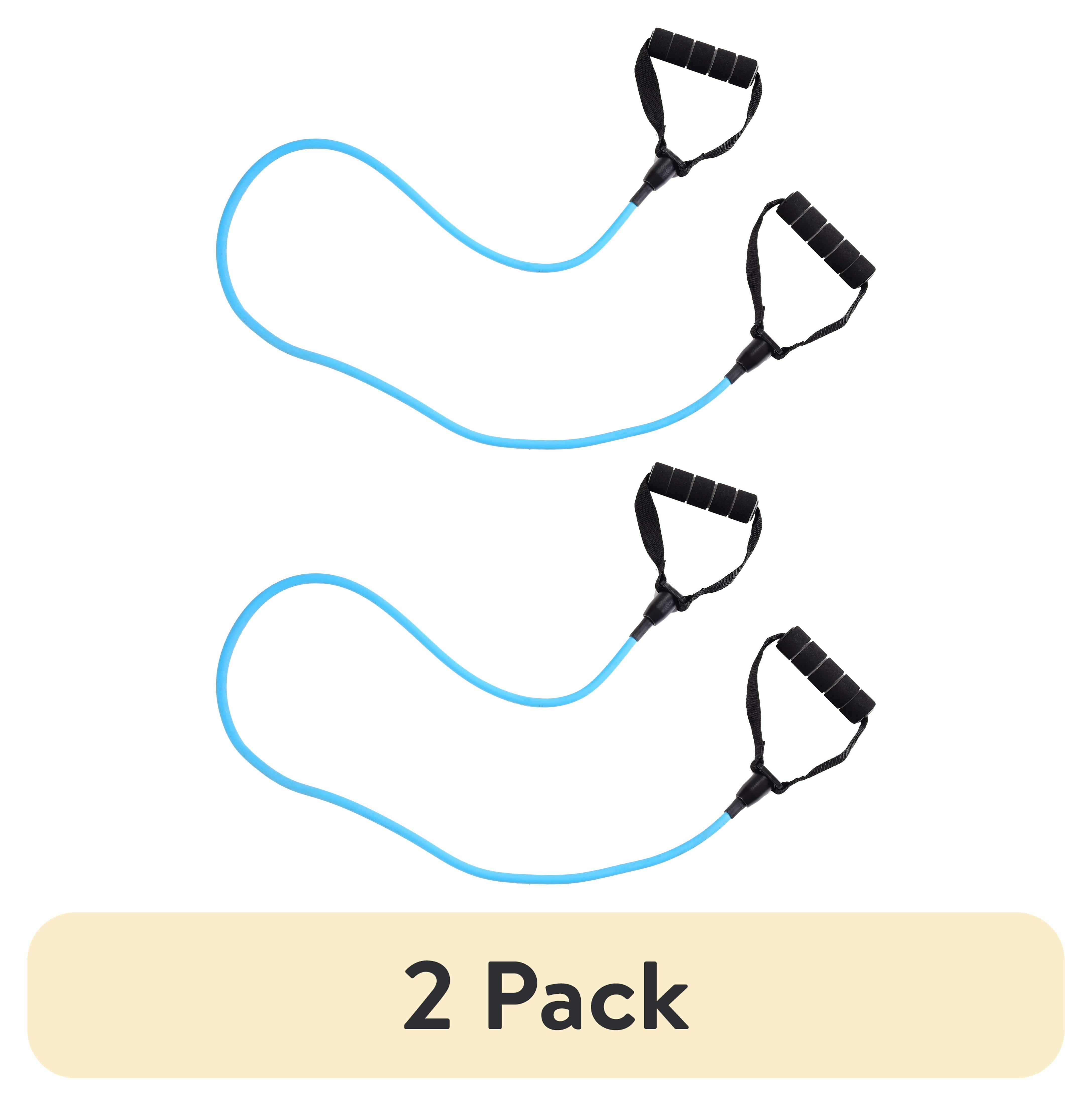 (2 pack) Athletic Works Resistance Tube Exercise Band, Light Resistance ...