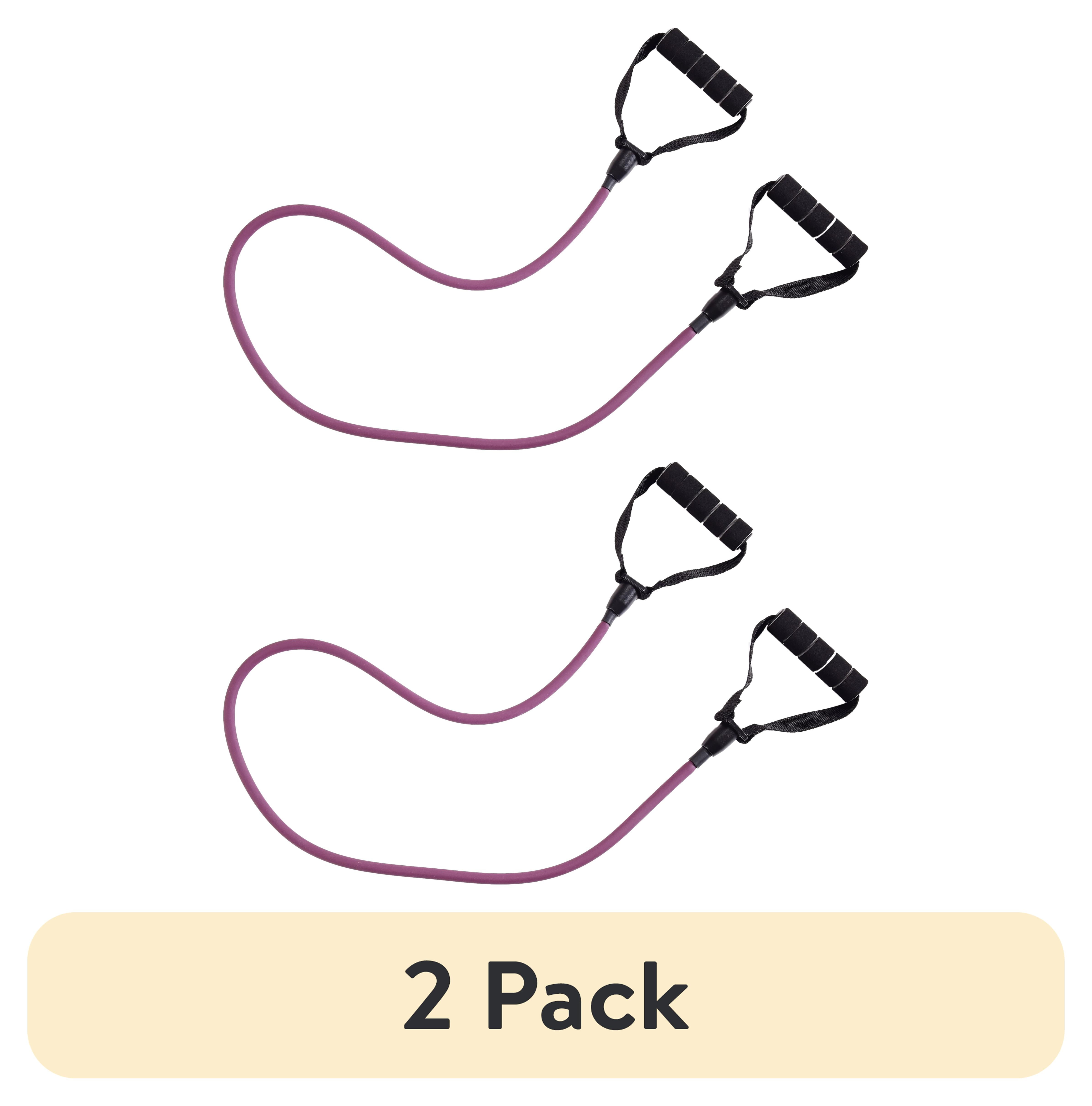 (2 pack) Athletic Works Resistance Tube Exercise Band, Medium ...