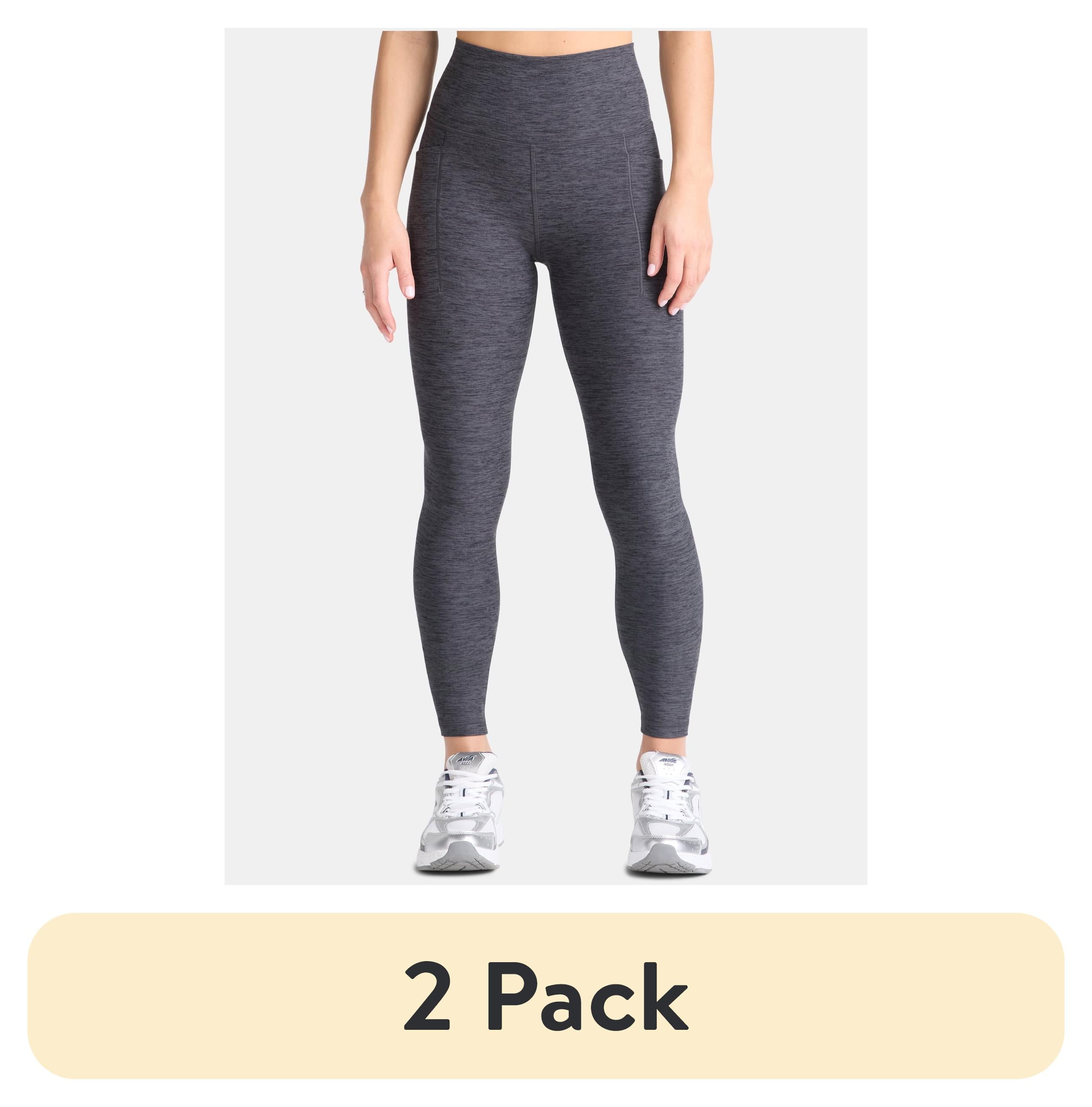 (2 pack) Athletic Works Women's and Women's Plus ButterCore Full Length ...