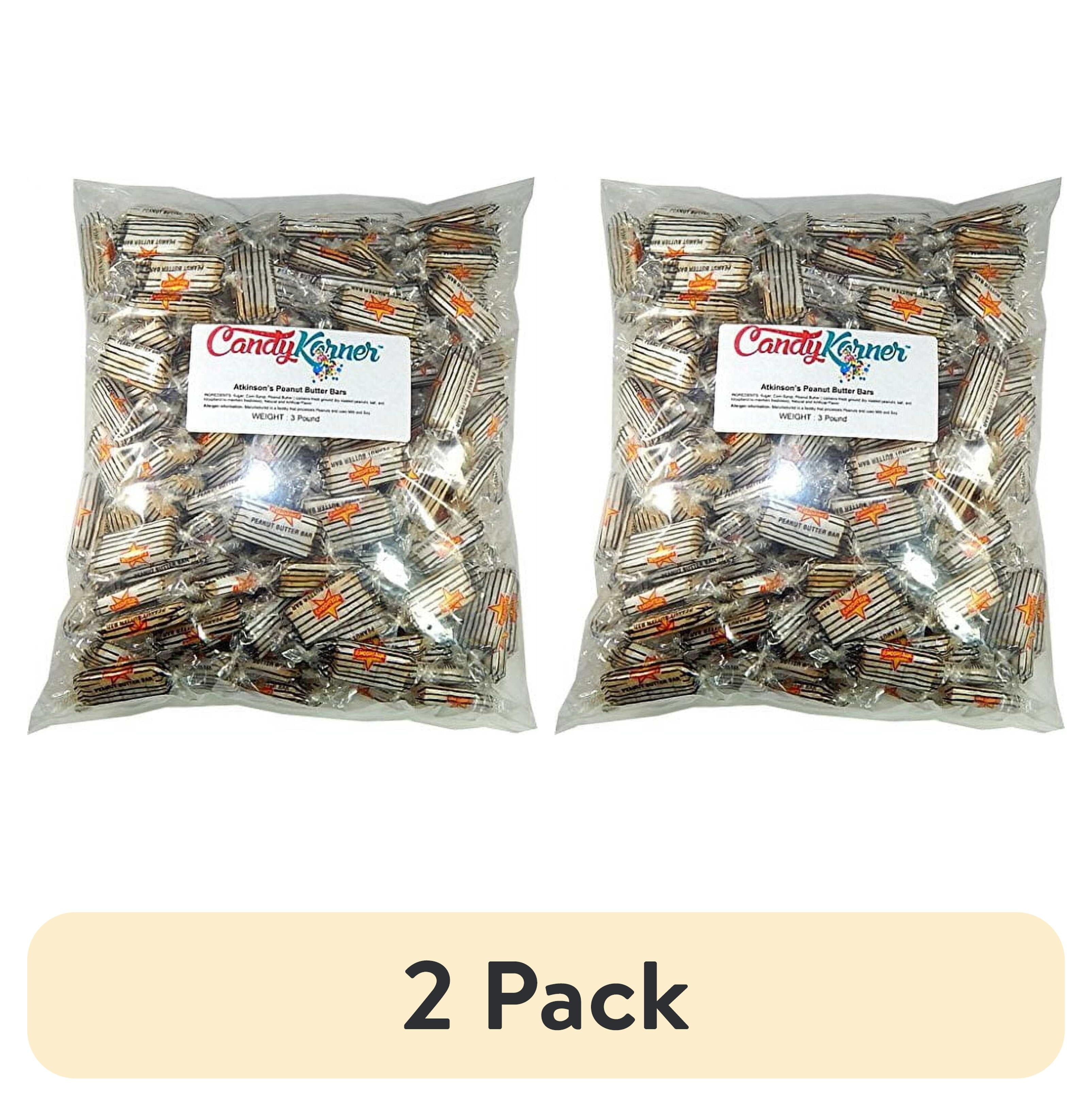 (2 pack) Atkinson's Zebra Peanut Butter Bars Candy (3 Pound) - Walmart.com