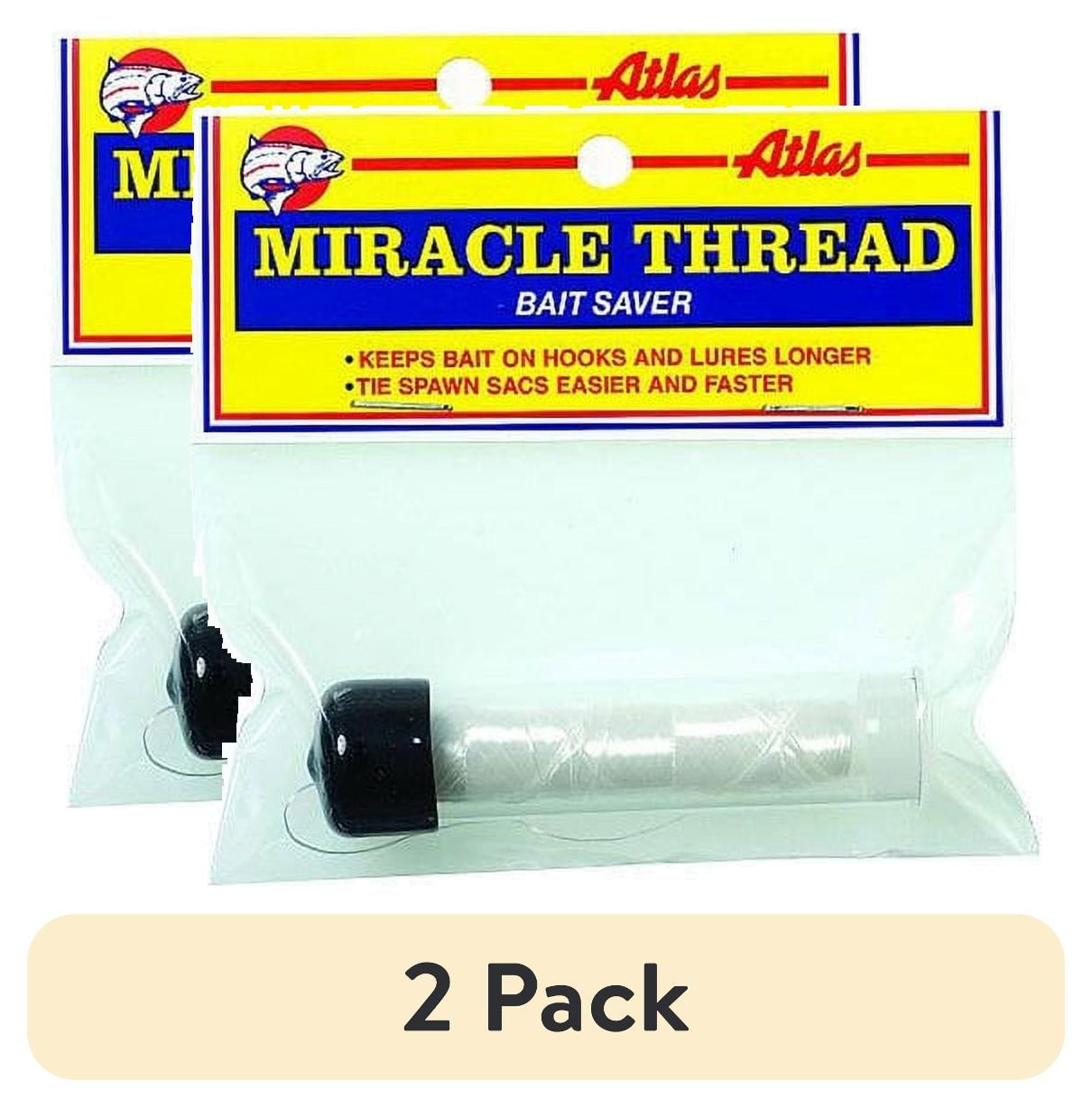 (2 pack) Atlas Mike's Miracle Thread with Dispenser for Securing Bait ...