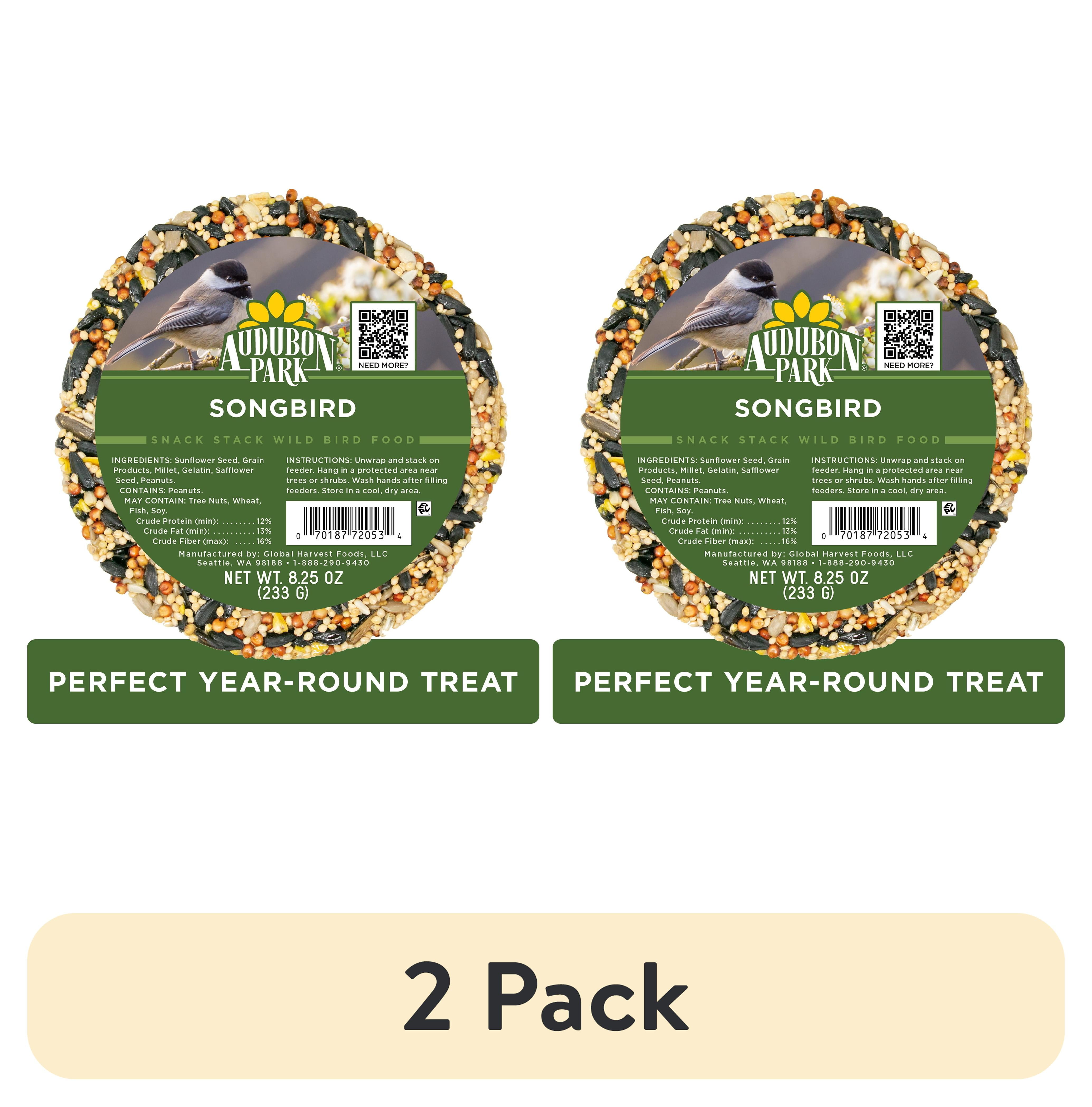(2 pack) Audubon Park Songbird Snack Stack Wild Bird Food, Dry, 1 Count ...