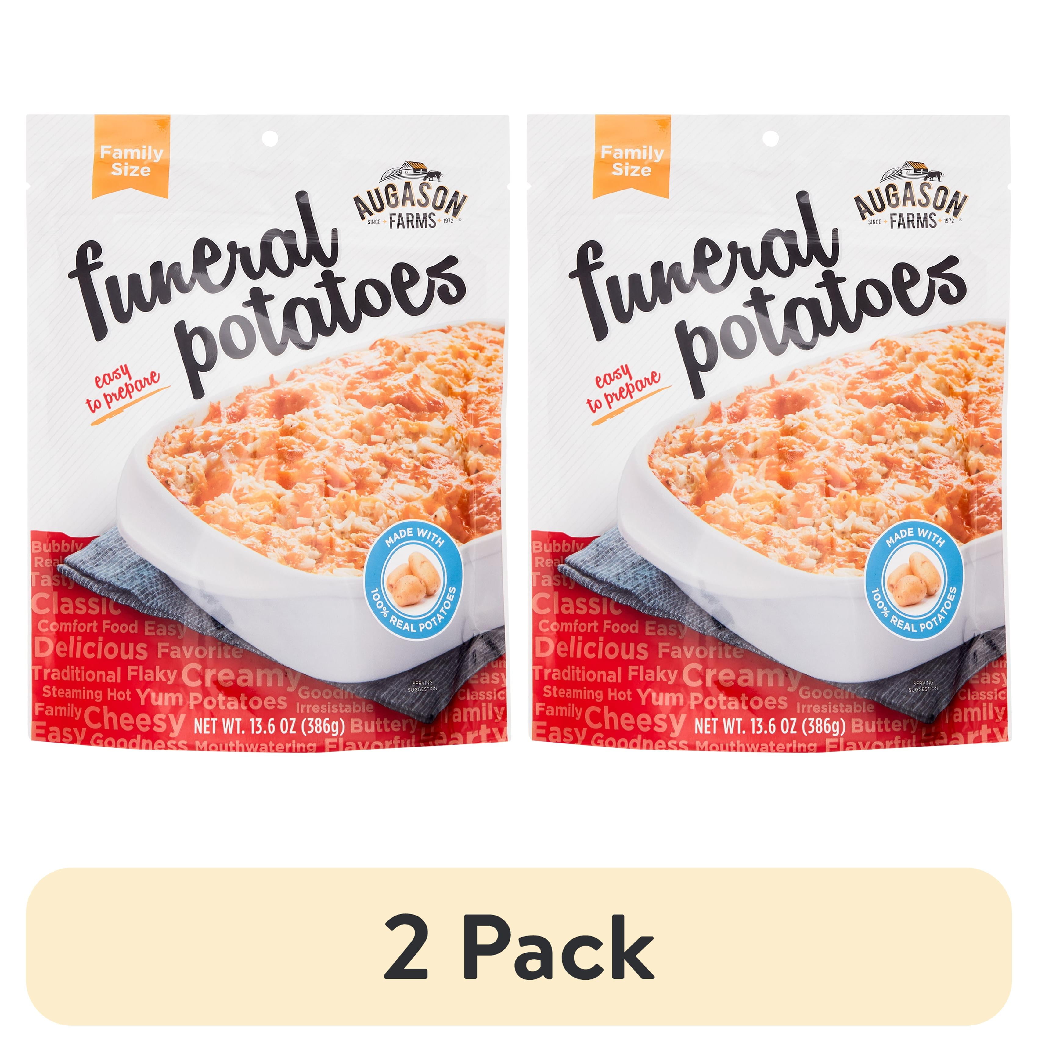 (2 pack) Augason Farms Funeral Potatoes Resealable Pouch, Cheesy Potato ...