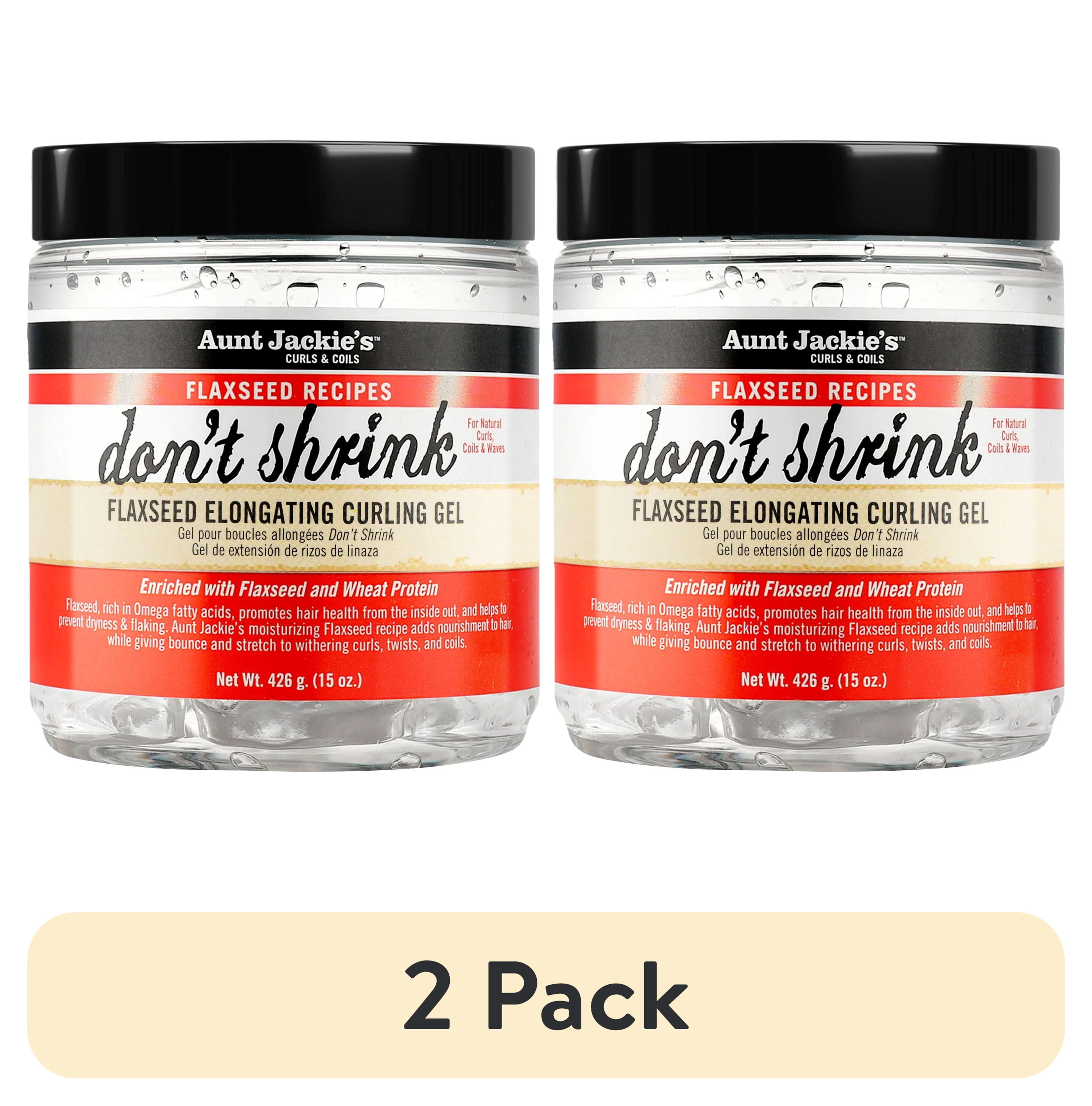 (2 pack) Aunt Jackie s Curls & Coils Flaxseed Recipes Don t Shrink ...