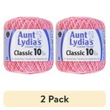 (2 pack) Aunt Lydia's Crochet Cotton - Walmart.com