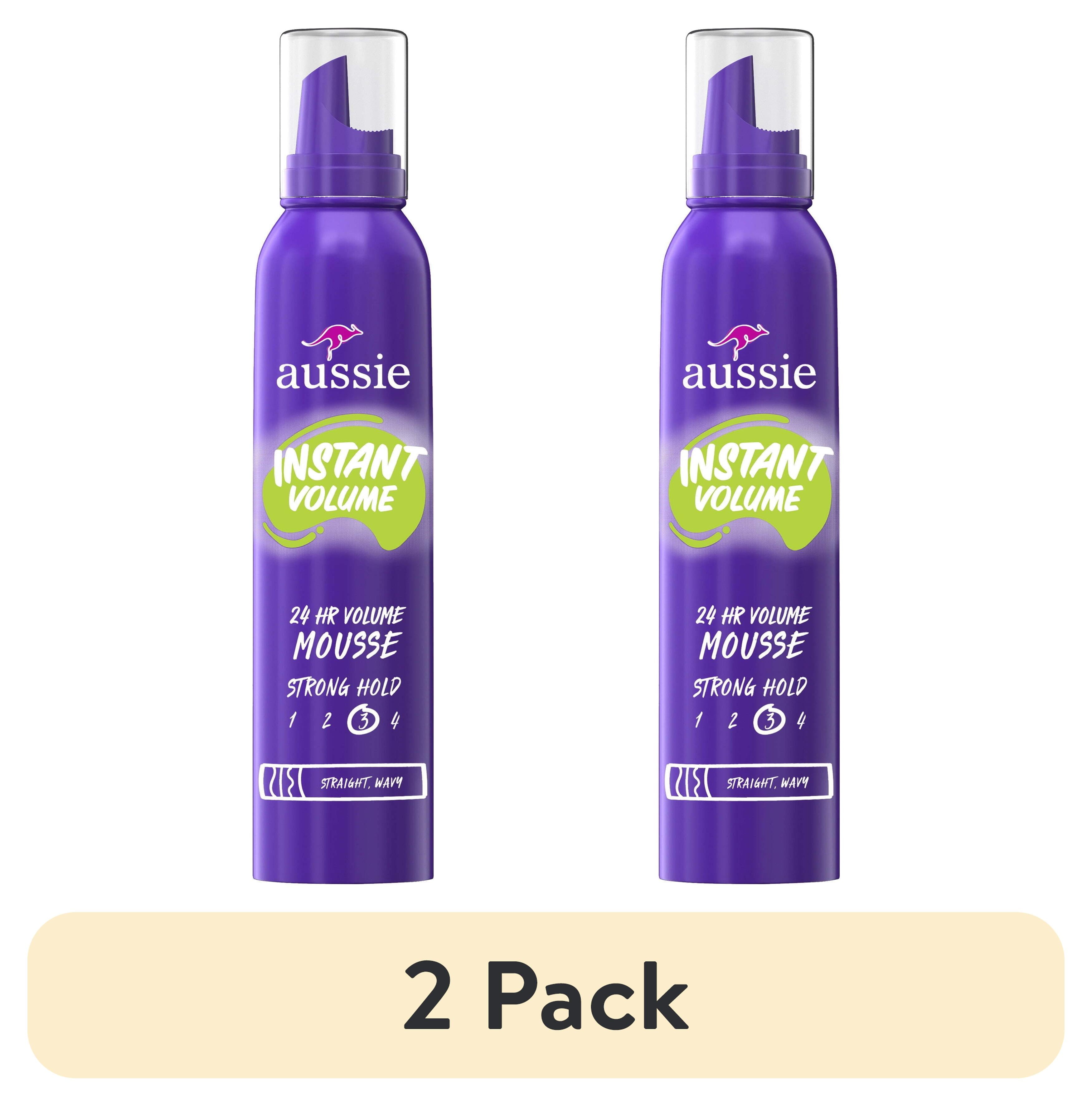 (2 pack) Aussie Instant Volume Mousse, 24-Hour Volume Mousse, 6 oz ...