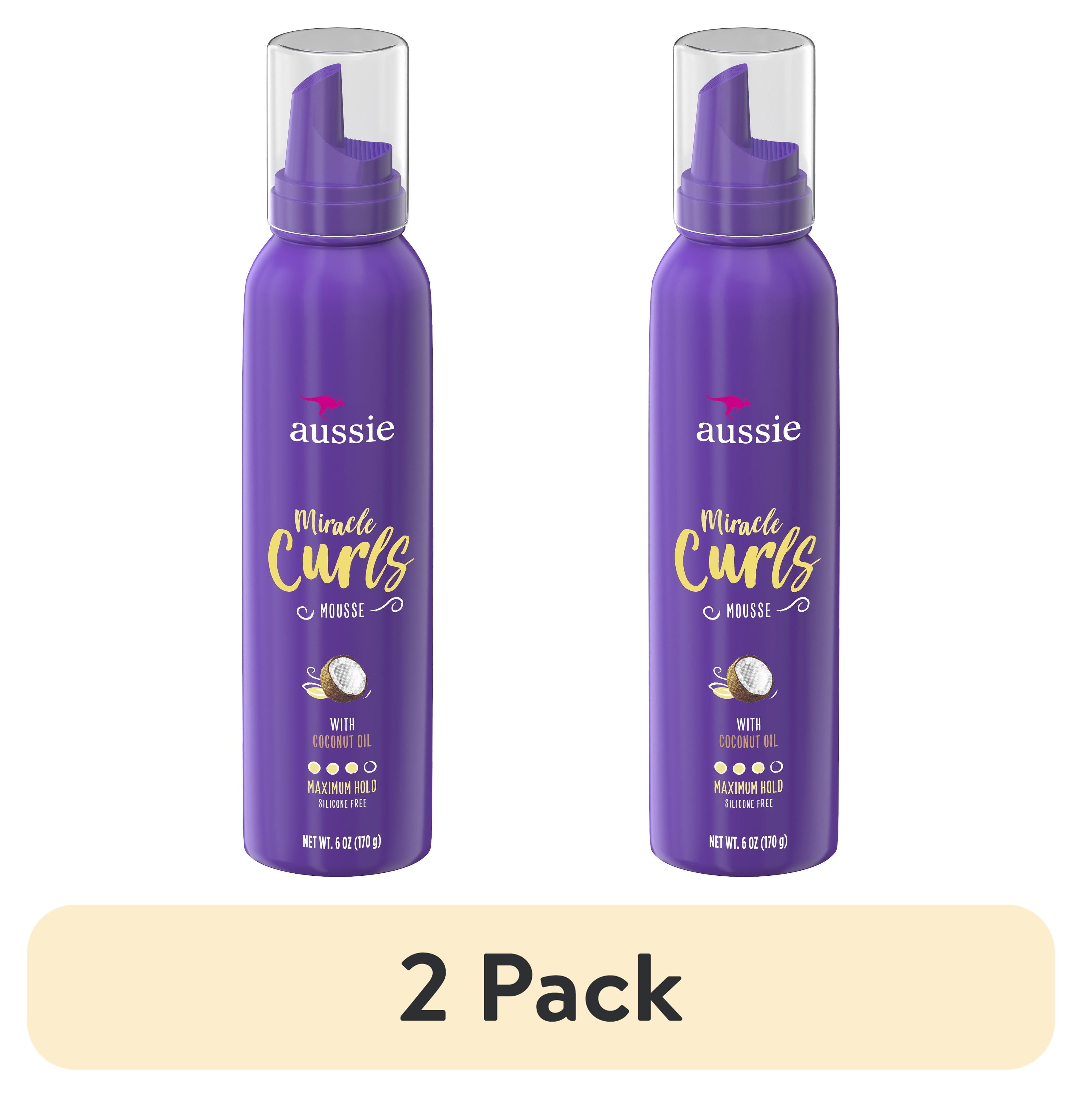 (2 pack) Aussie Miracle Curls Styling Mousse with Coconut & Jojoba Oil ...