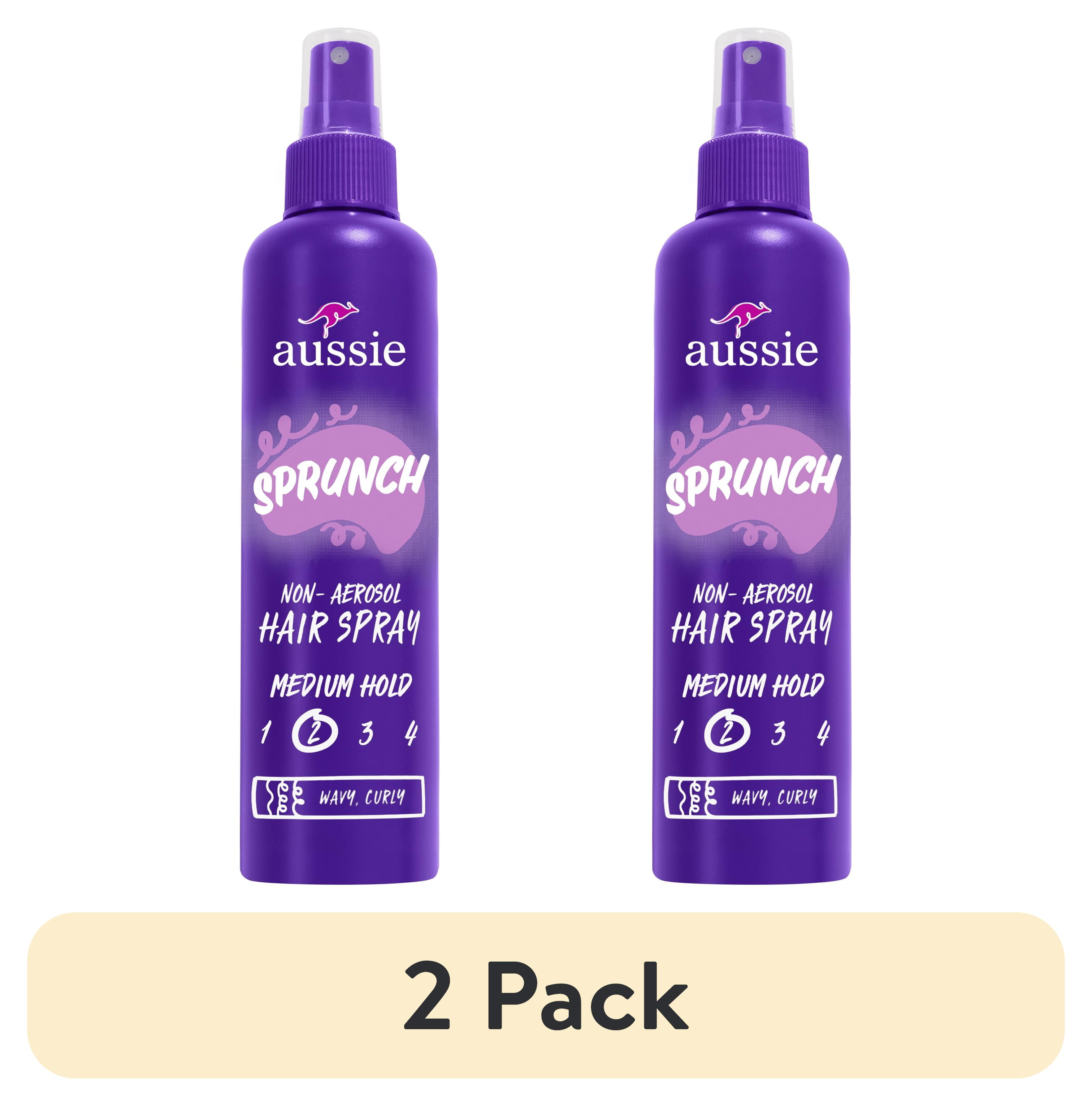 (2 pack) Aussie Sprunch Non-Aerosol Hair Spray for Curly Hair and Wavy ...