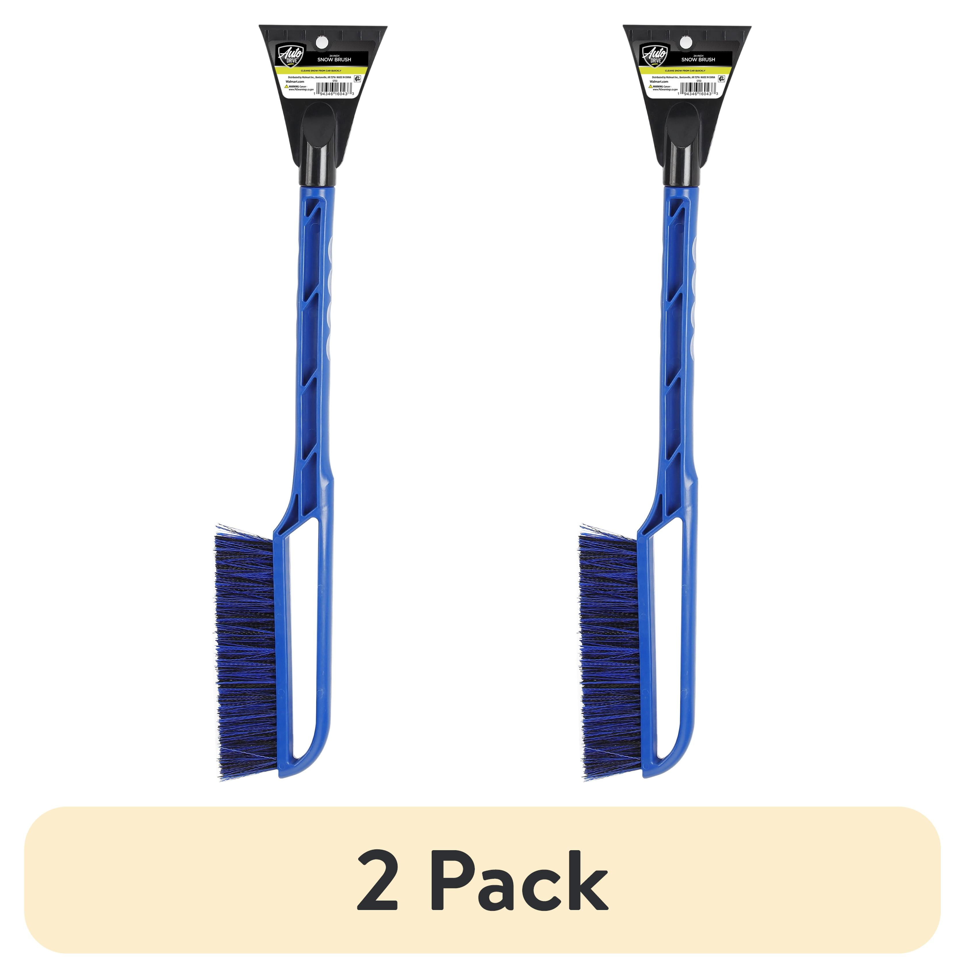 (2 pack) Auto Drive 24" Snow Brush & Ice Scraper, Blue, 1-Piece for ...