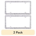 (2 pack) Auto Drive Crushed Bling Automotive Metal License Plate Frame ...