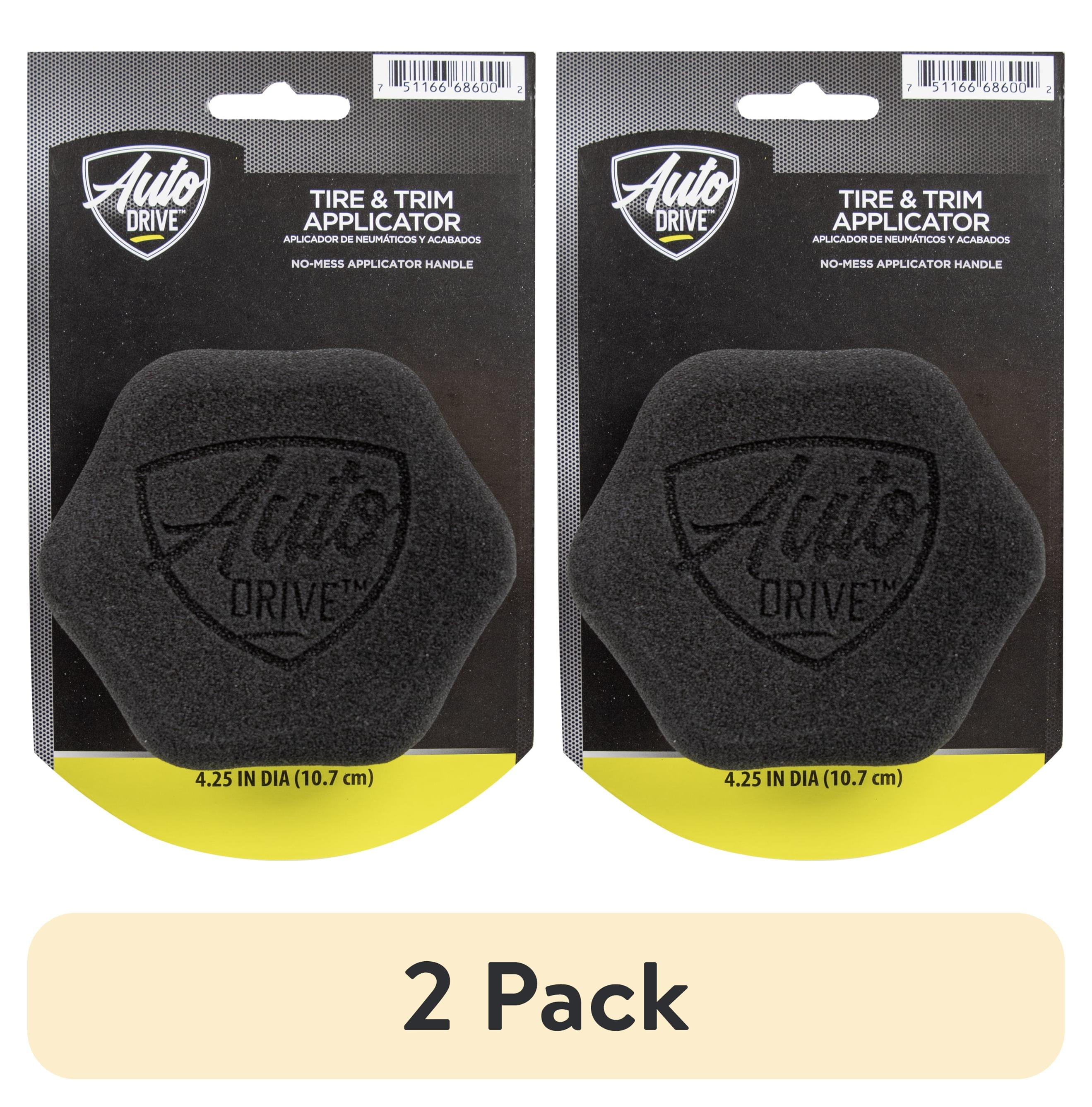 (2 pack) Auto Drive Hex Grip Tire Shine and Trim Dressing Applicator ...